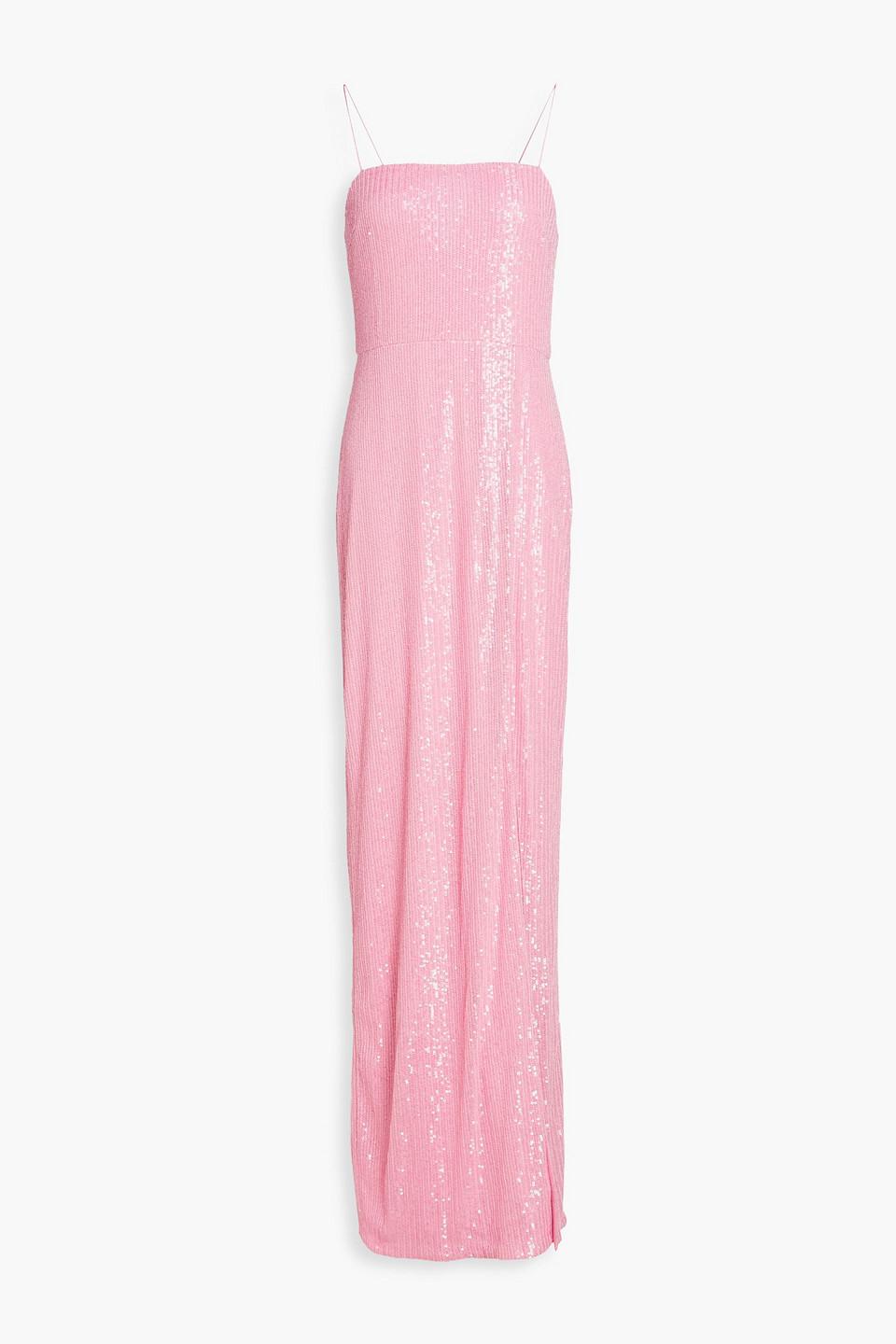 ROTATE BIRGER CHRISTENSEN Sequined Tulle Gown in Pink | Lyst