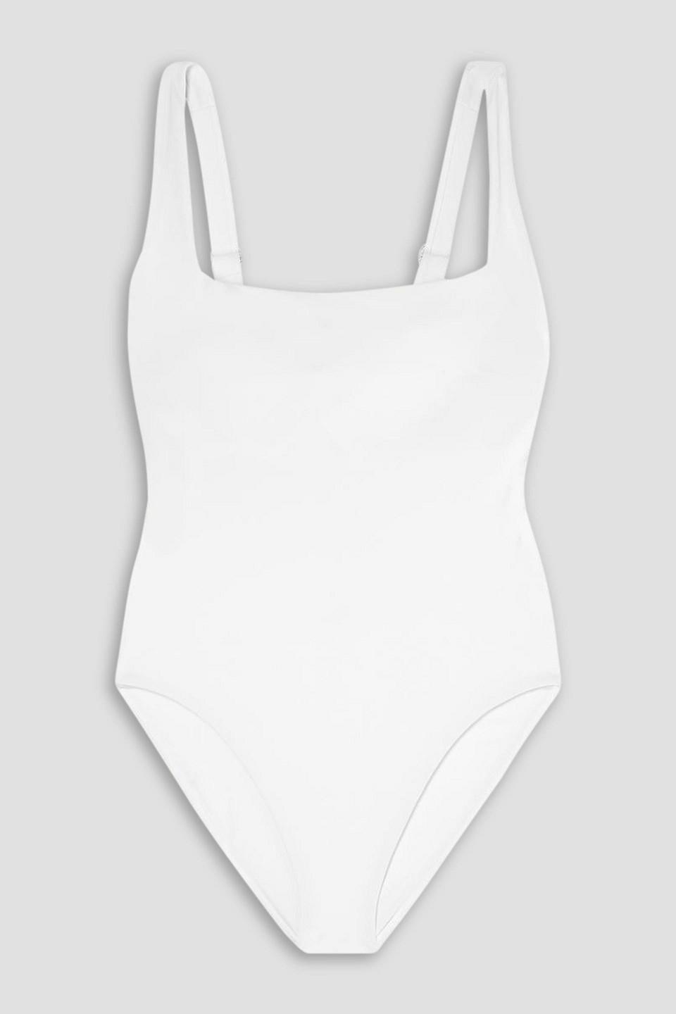 Form and Fold D-g The Square Underwired Swimsuit in White | Lyst