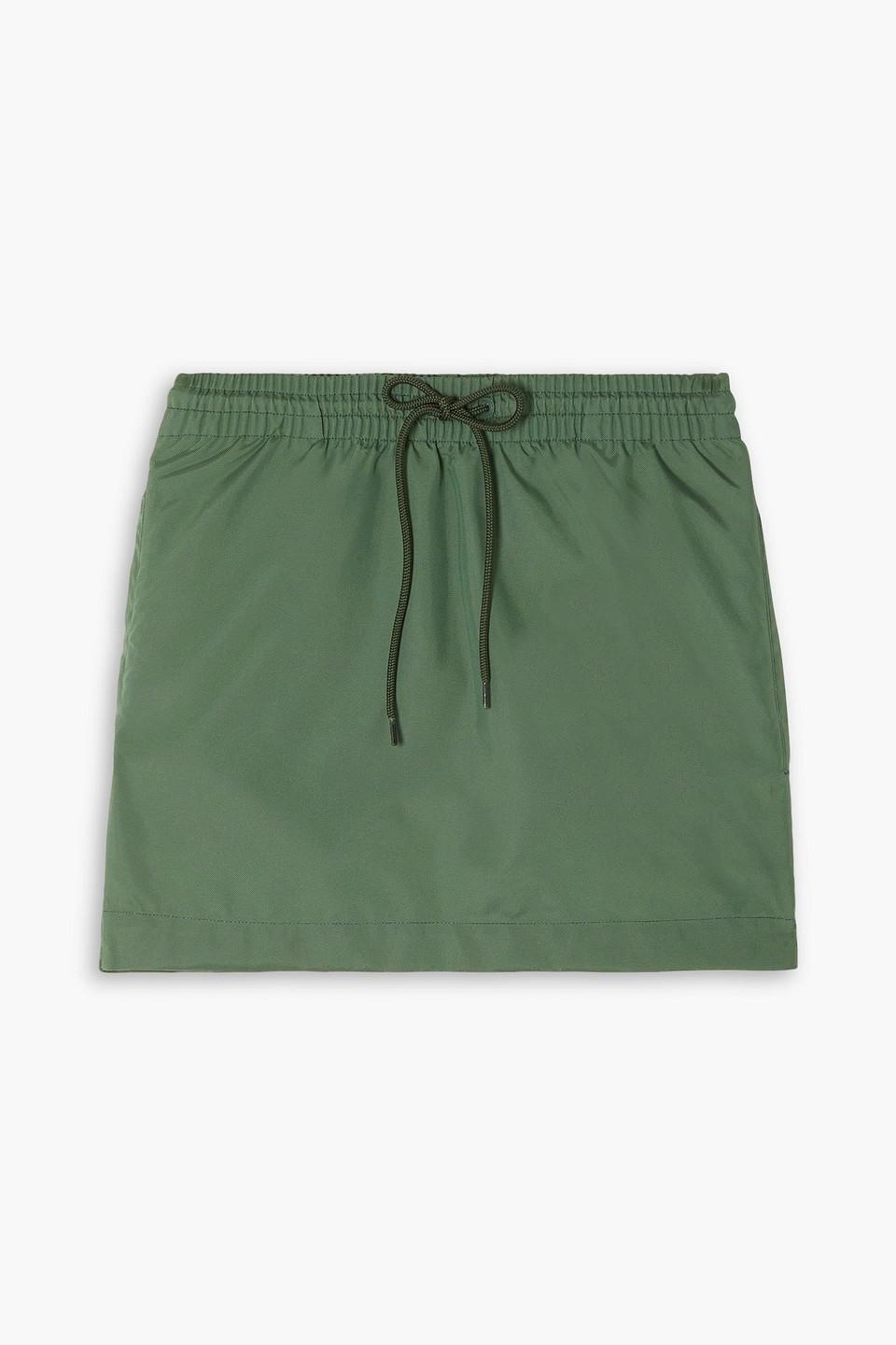 Wardrobe NYC Utility Shell Mini Skirt in Green | Lyst