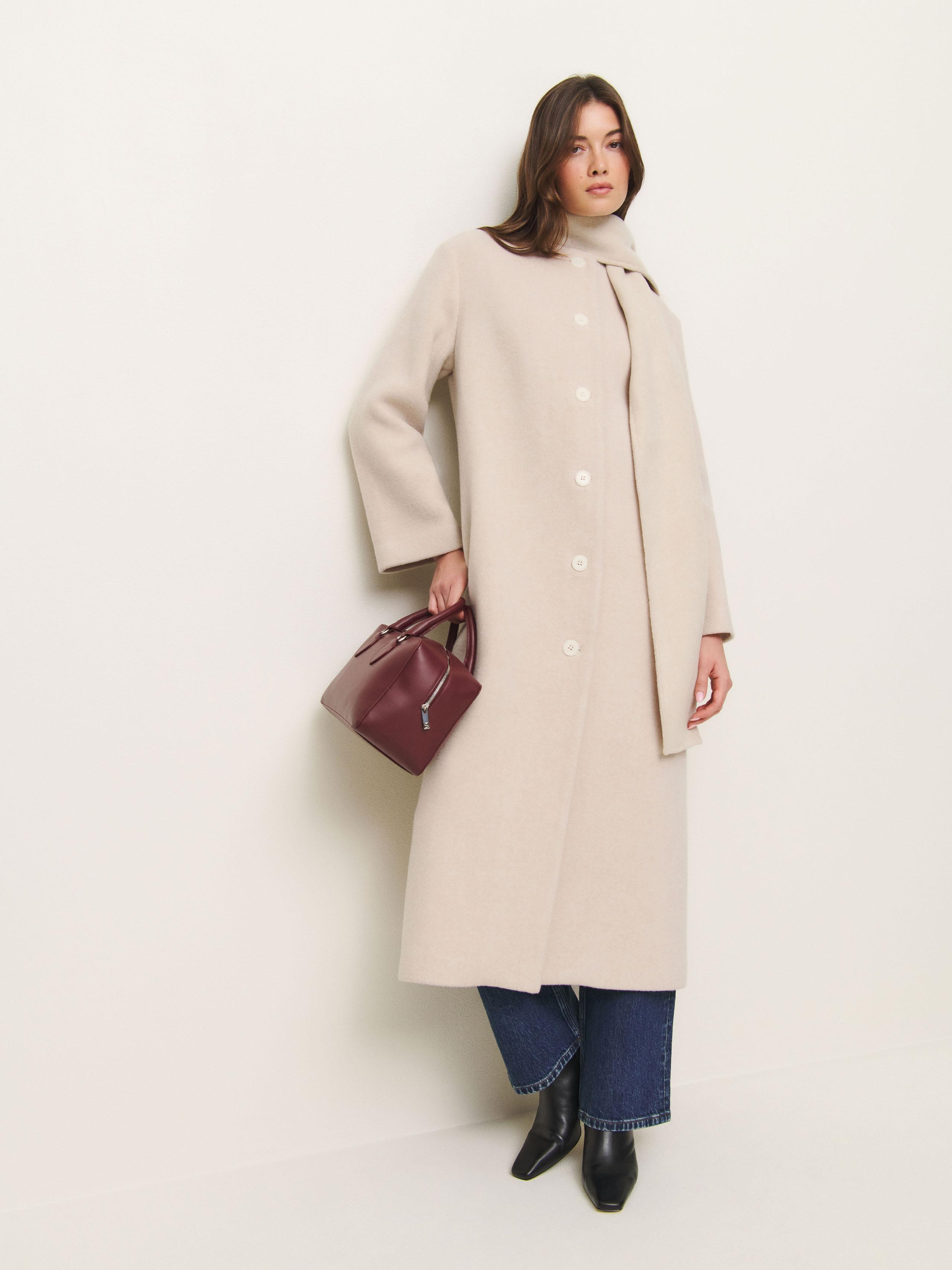 Reformation Asher Coat in Natural | Lyst