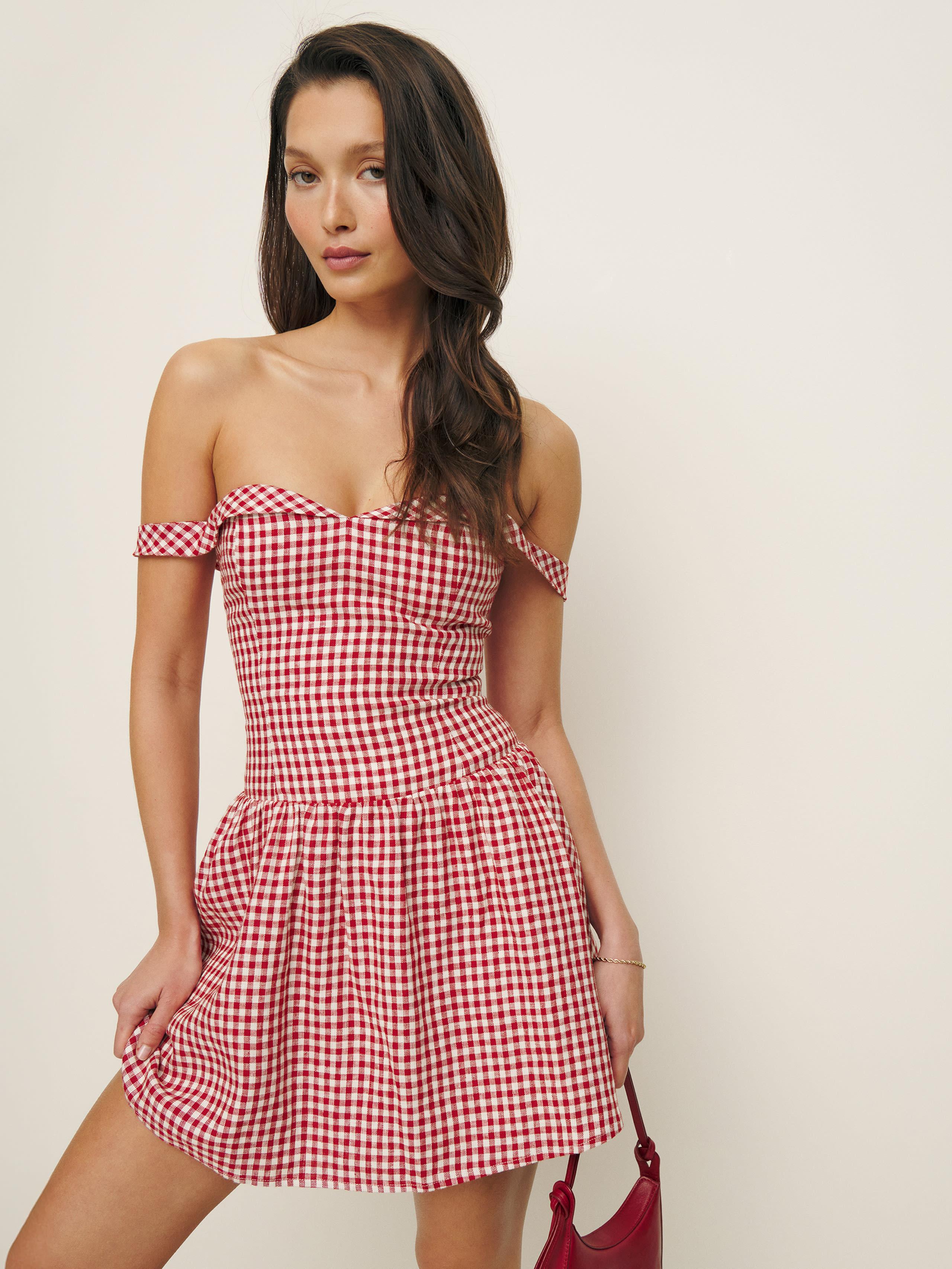 Reformation Sora Linen Dress in Pink | Lyst