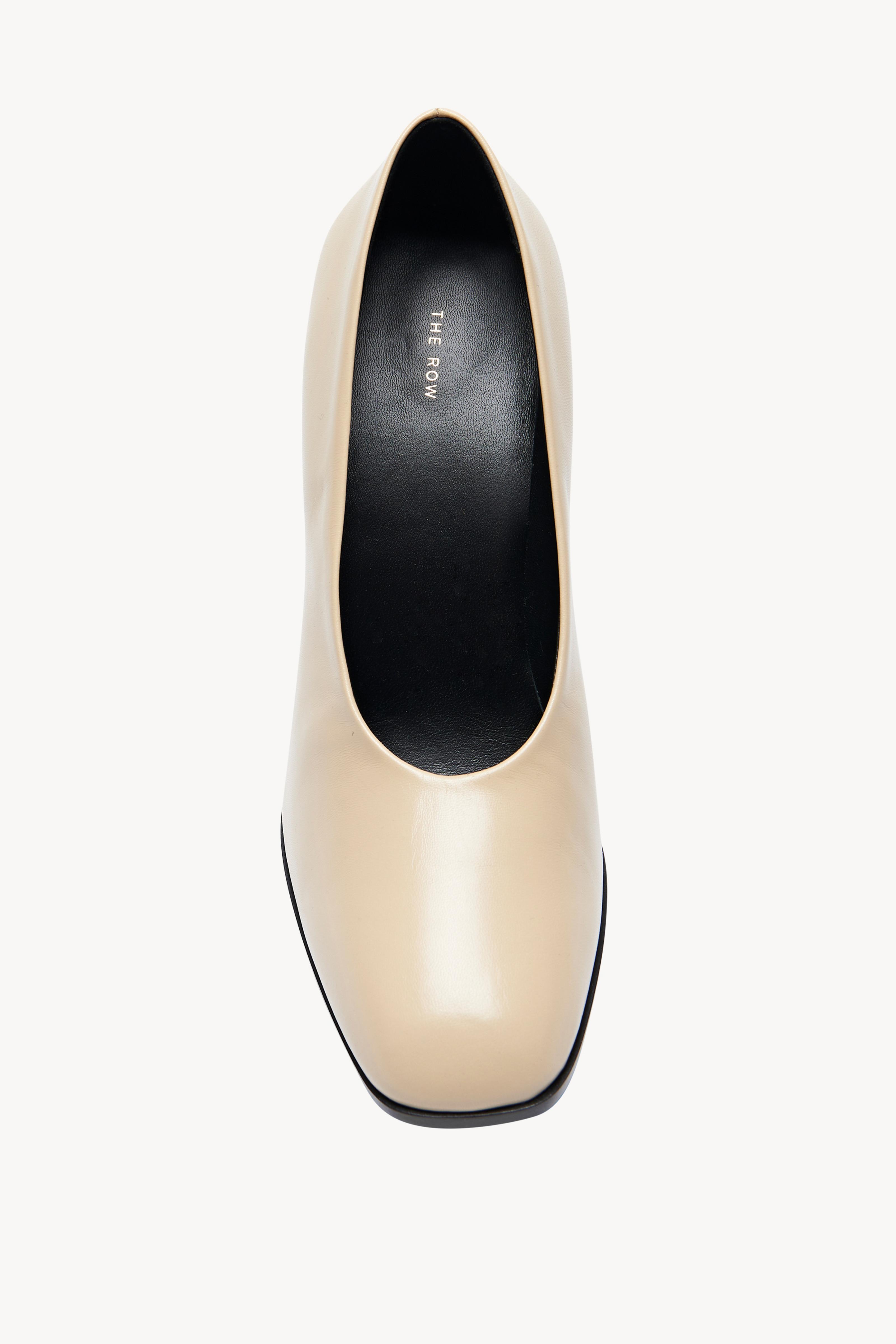 The Row Pumps Leather in White | Lyst