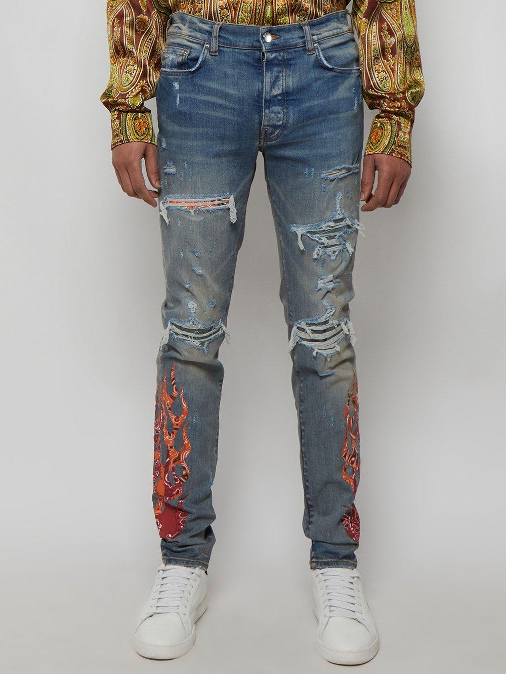 Bandana Amiri Jeans Red at Jean Begaye blog