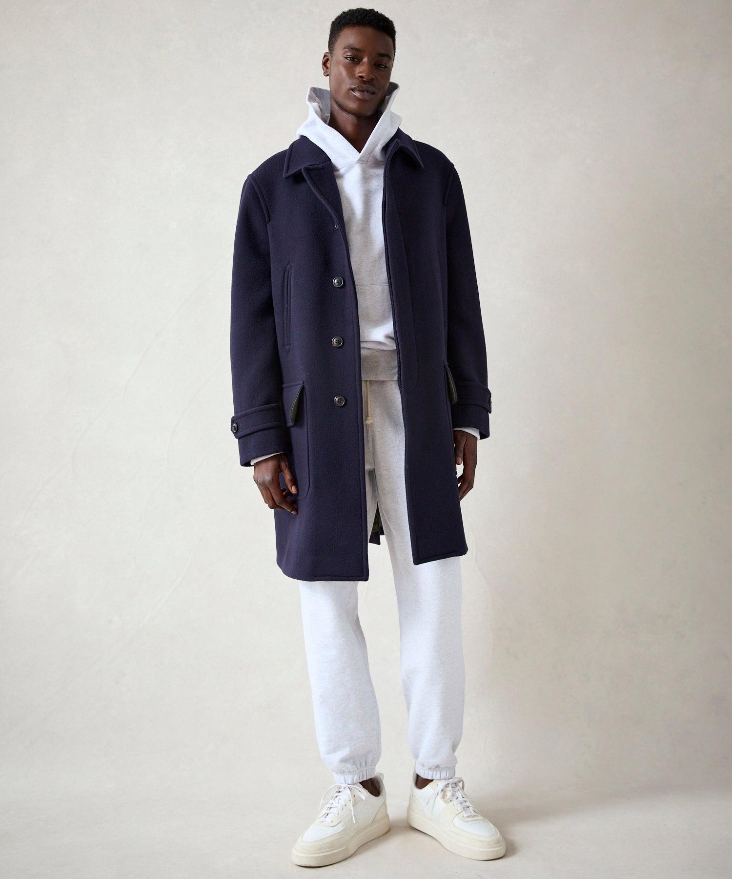 Todd Snyder Italian Wool Car Coat in Blue for Men | Lyst
