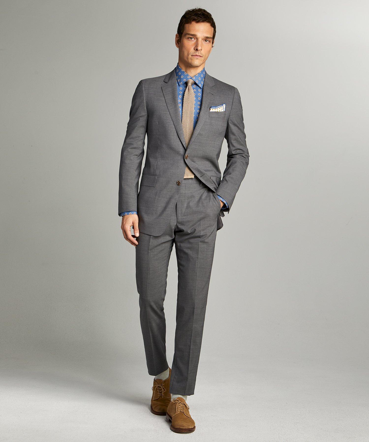 Todd Synder X Champion Sutton Tropical Wool Suit Jacket in Charcoal ...