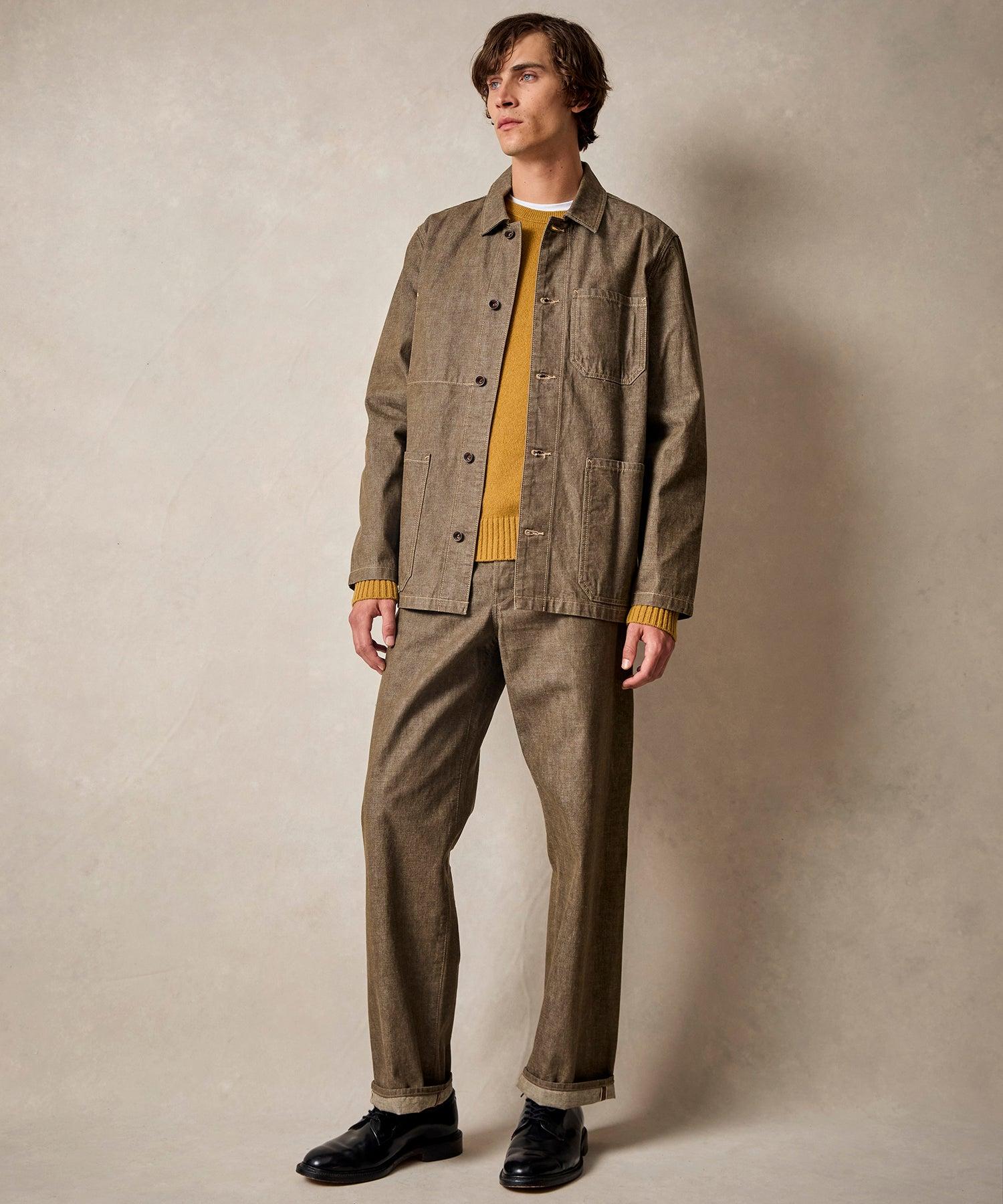 Todd Snyder Lightweight Japanese Denim Chore Coat in Natural for Men | Lyst