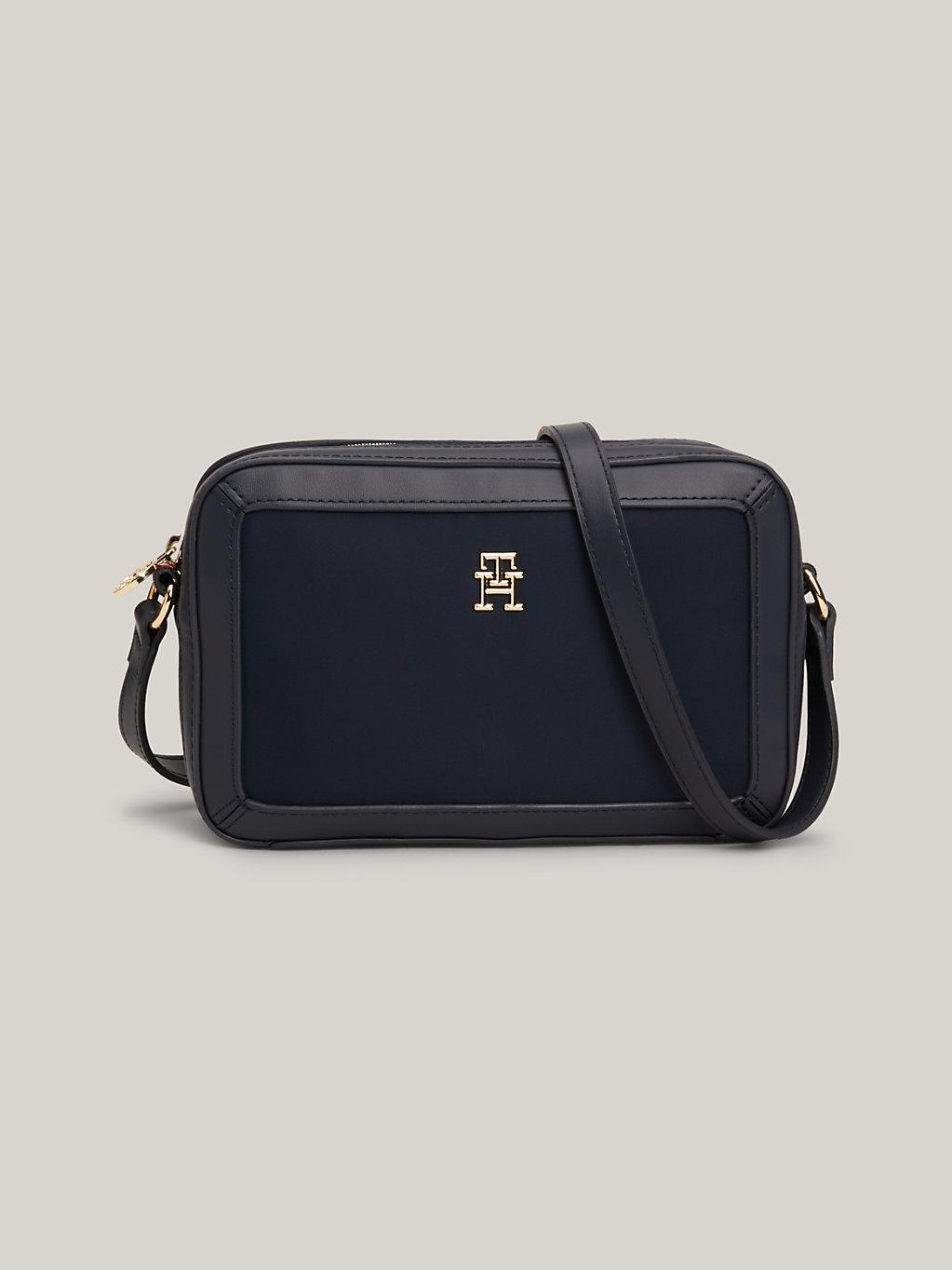 Tommy Hilfiger Essential Th Monogram Small Crossover Bag in Blue | Lyst UK