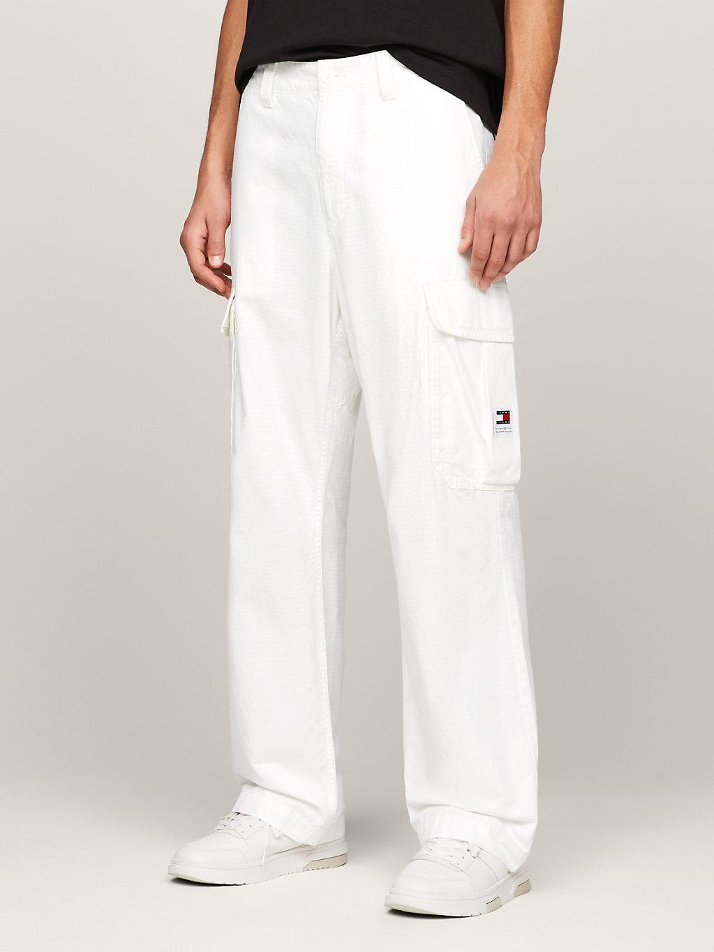 Pantalon Cargo Baggy Aiden Tommy Hilfiger pour homme en coloris Blanc ...