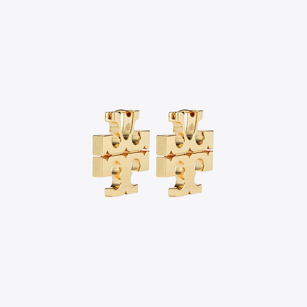 Tory Burch Eleanor Hidden Hoop Earring in Metallic | Lyst