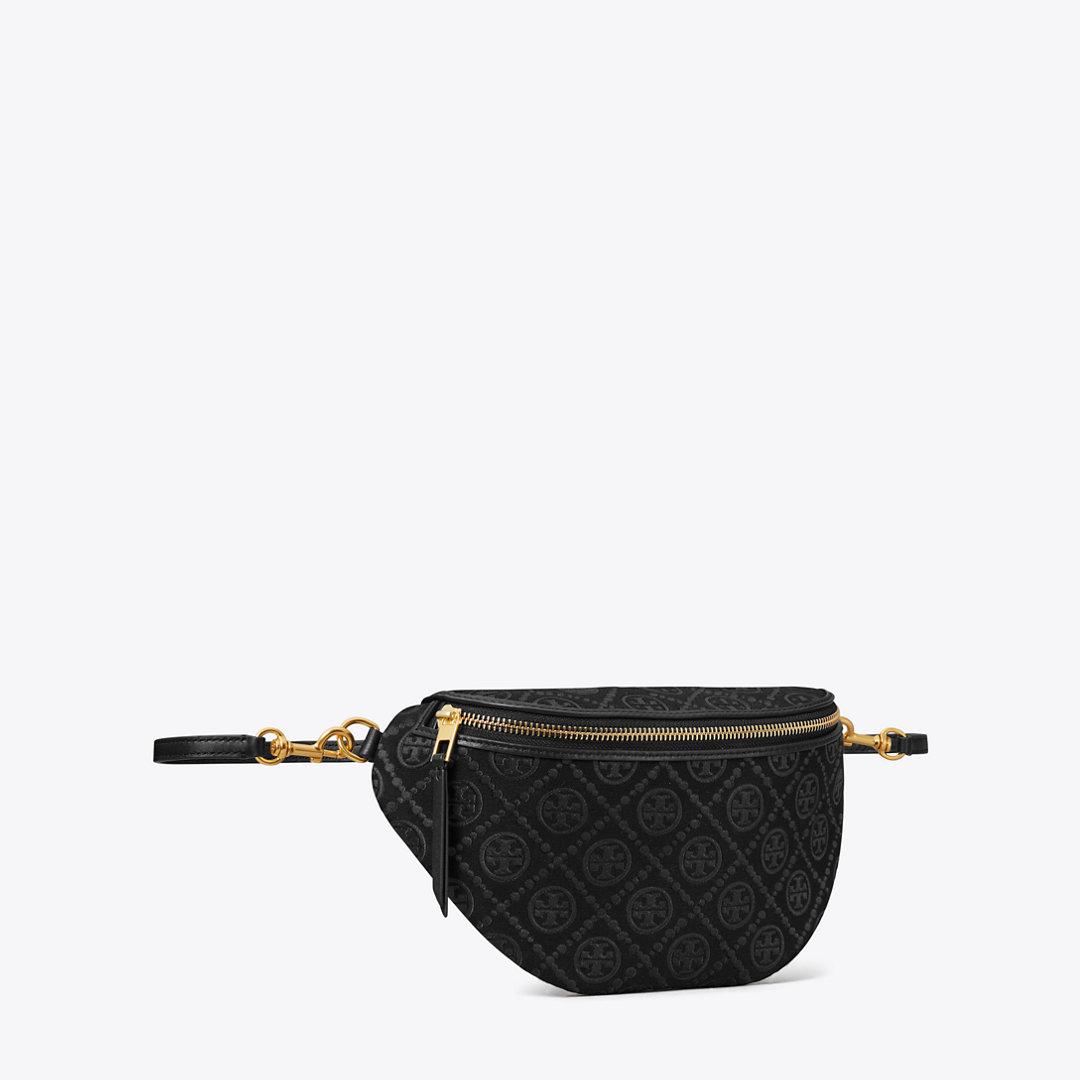 Tory Burch T Monogram Belt Bag in Black | Lyst