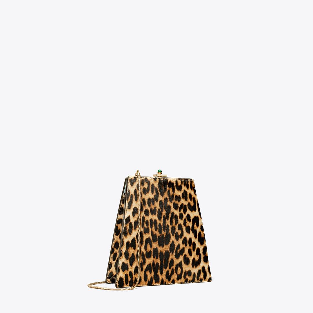 Tory Burch Leopard Mini Bag in Natural | Lyst