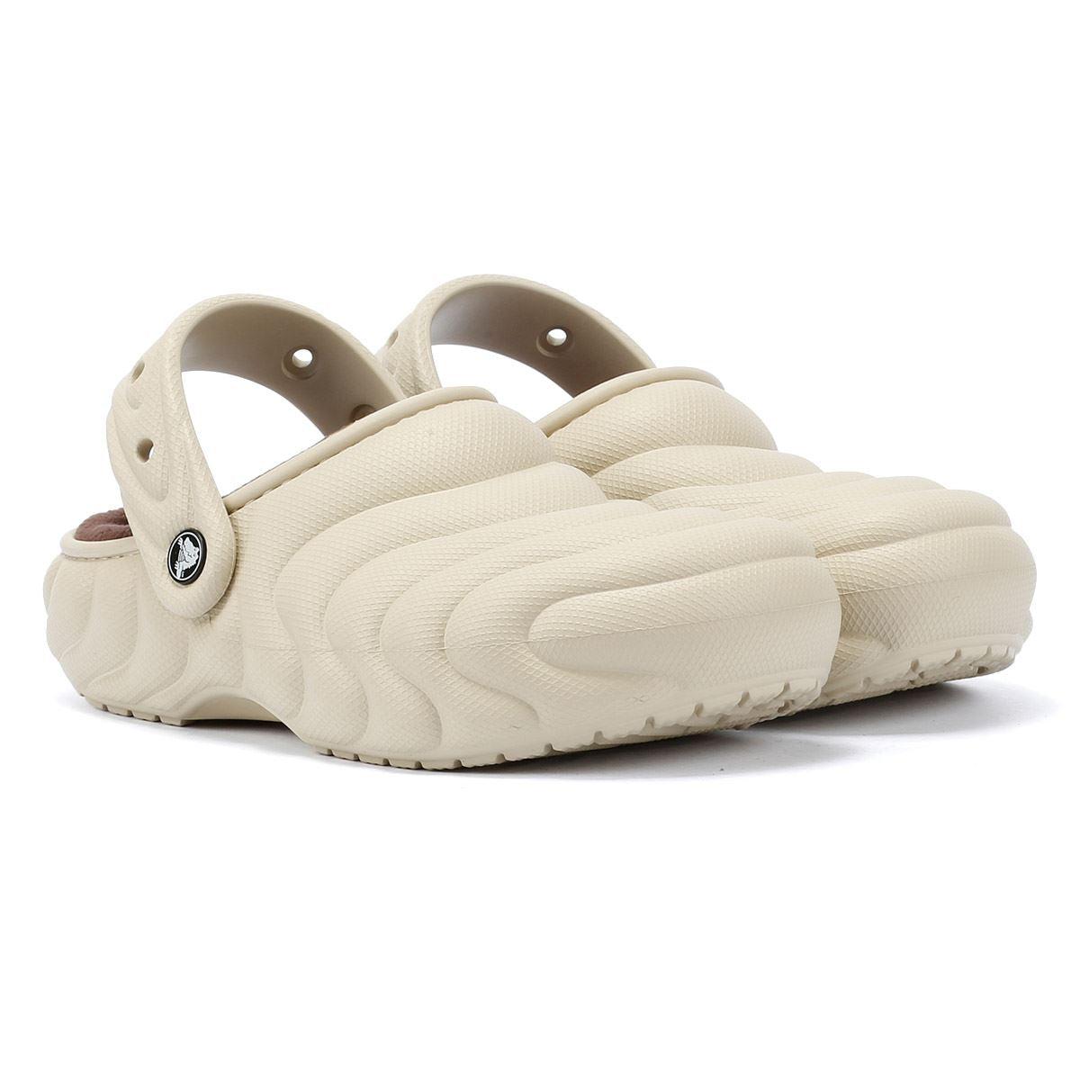 Crocs™ Classic Lined Overpuff Clogs in White | Lyst