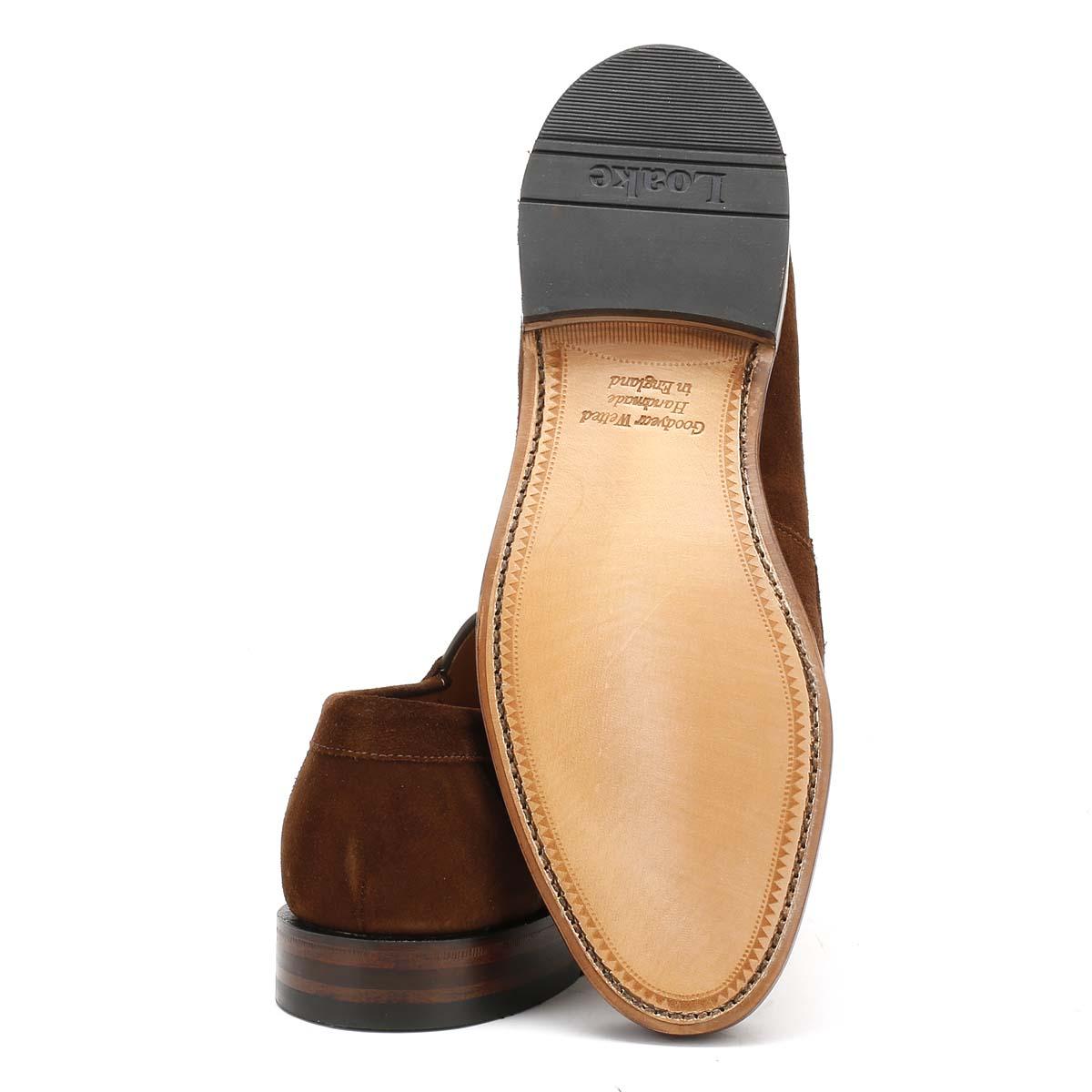 Loake Eton Mens Tobacco Suede Loafers in Brown for Men - Lyst