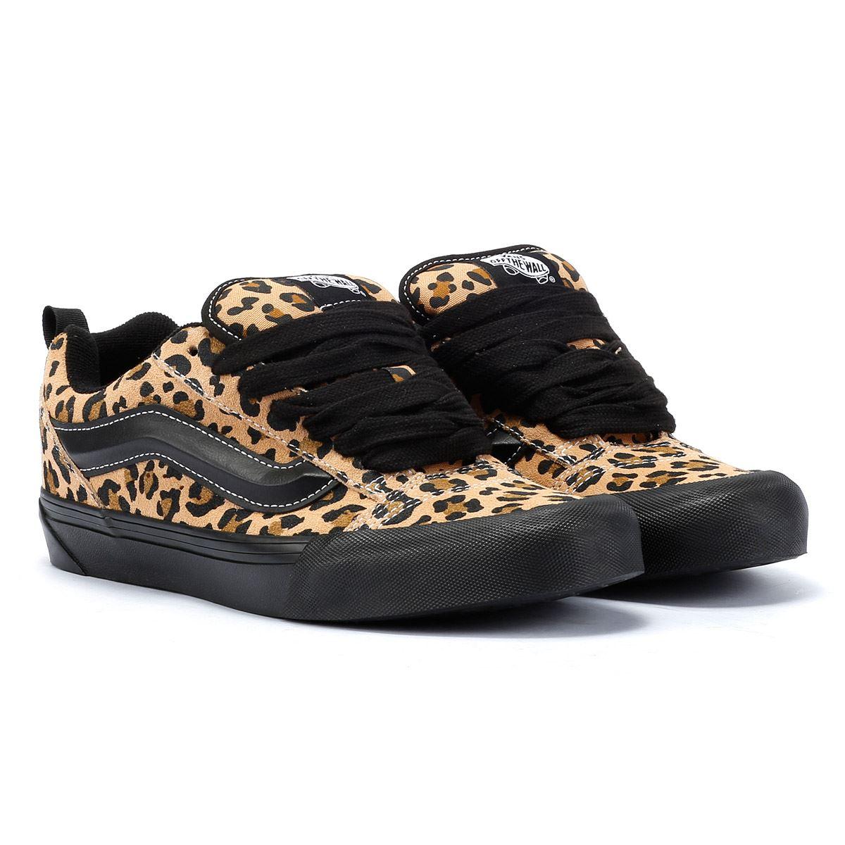 Vans Knu Skool Leopard Sneakers in Black | Lyst