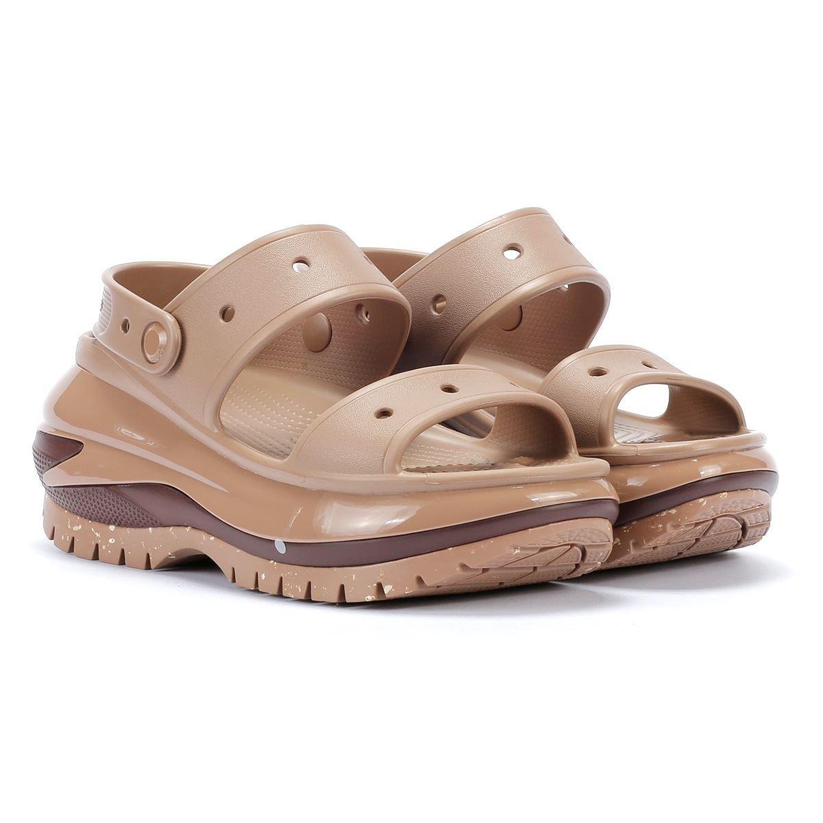 Crocs™ Mega Crush Latte Sandals in Brown | Lyst