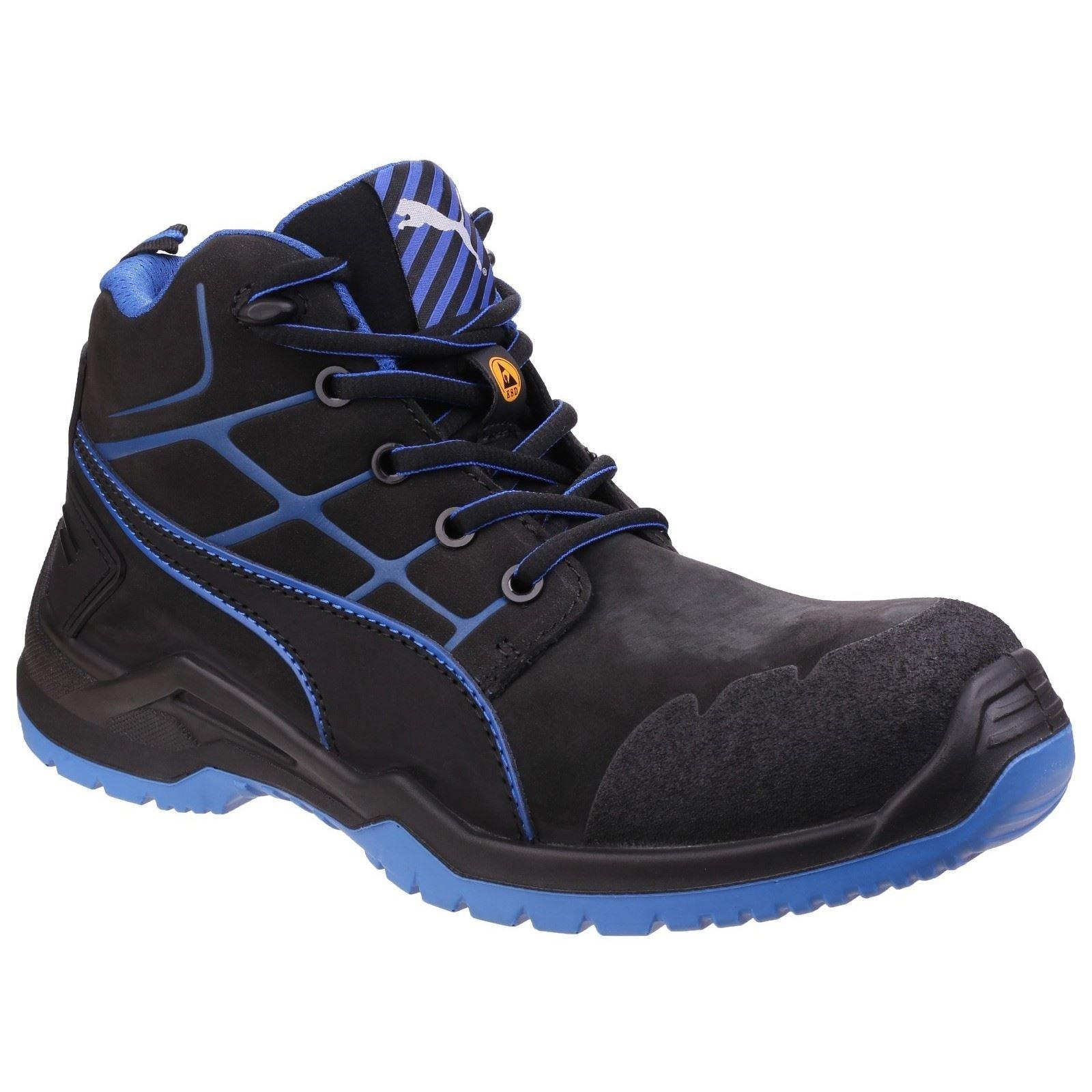 PUMA Krypton Nubuck Safety Boots in Blue | Lyst