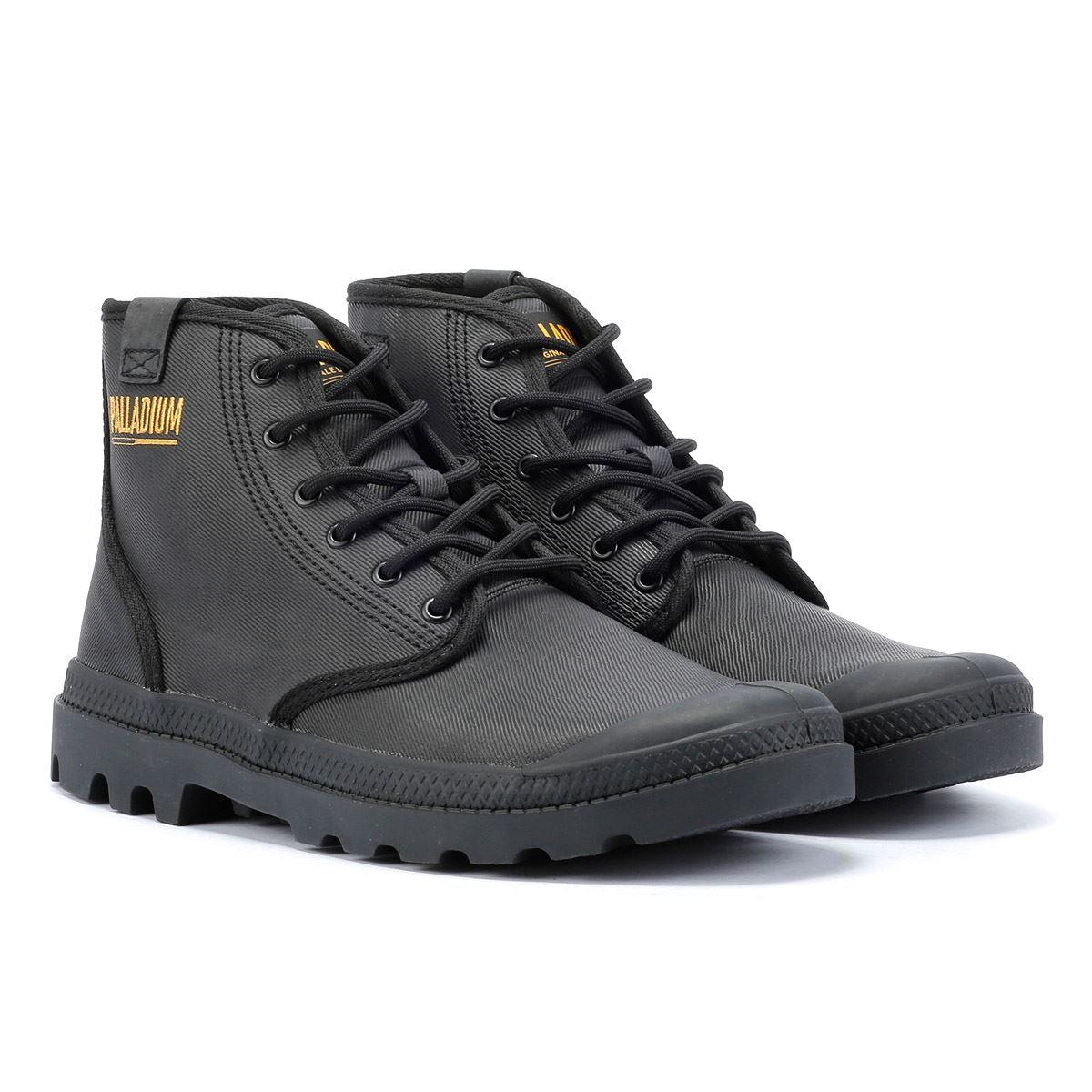 Palladium Pampa Hi Wax Canvas Boots in Black | Lyst
