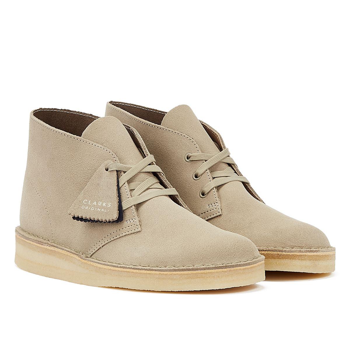 Clarks Desert Coal Stone Suede Boot in Natural for Men | Lyst UK