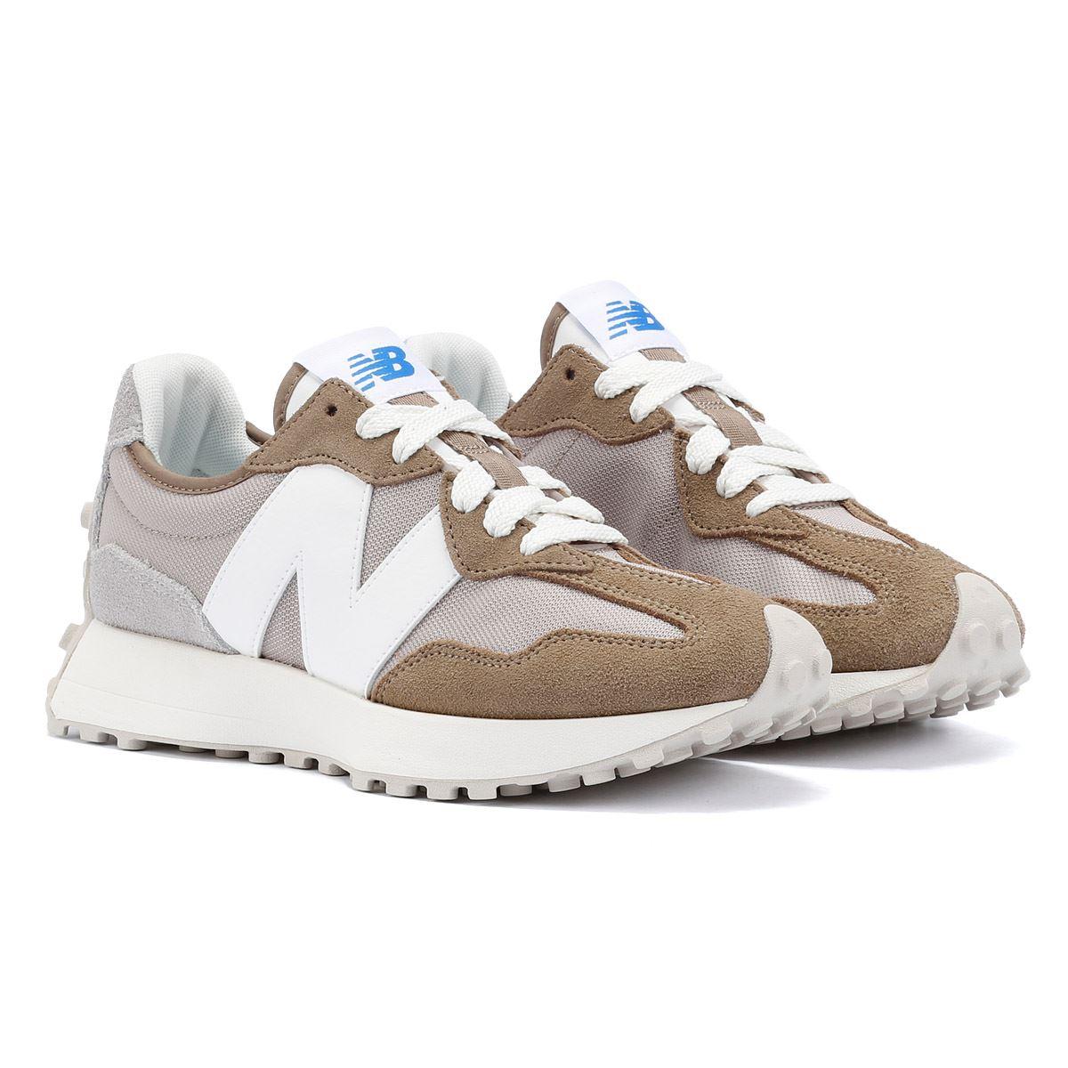 New Balance Retro-Inspired 327 Suede Trainers in Brown | Lyst