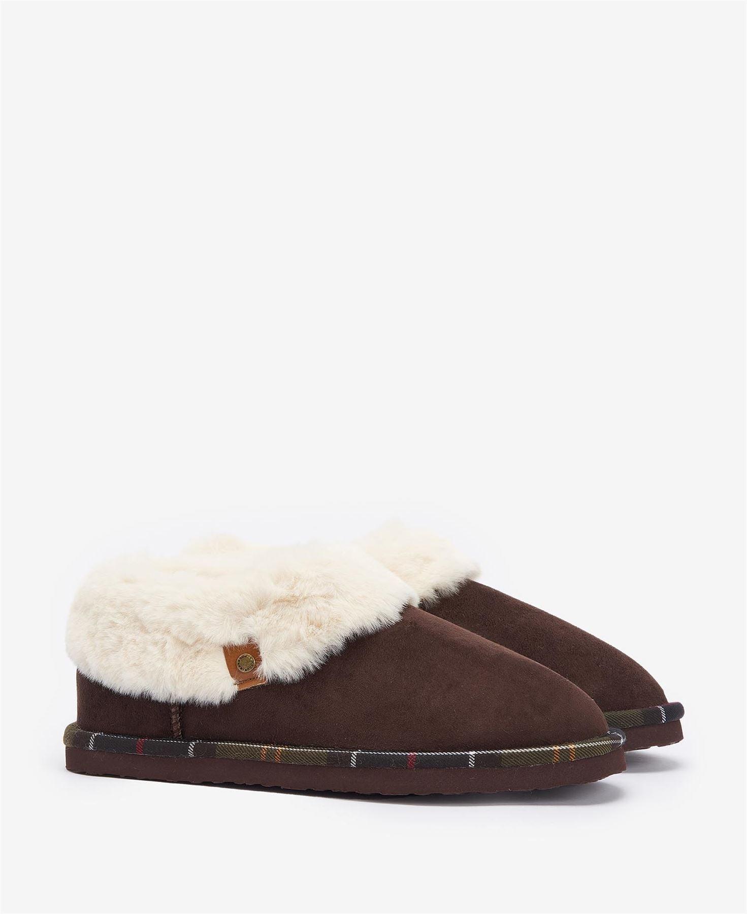 Barbour Eloise Slippers in Brown | Lyst