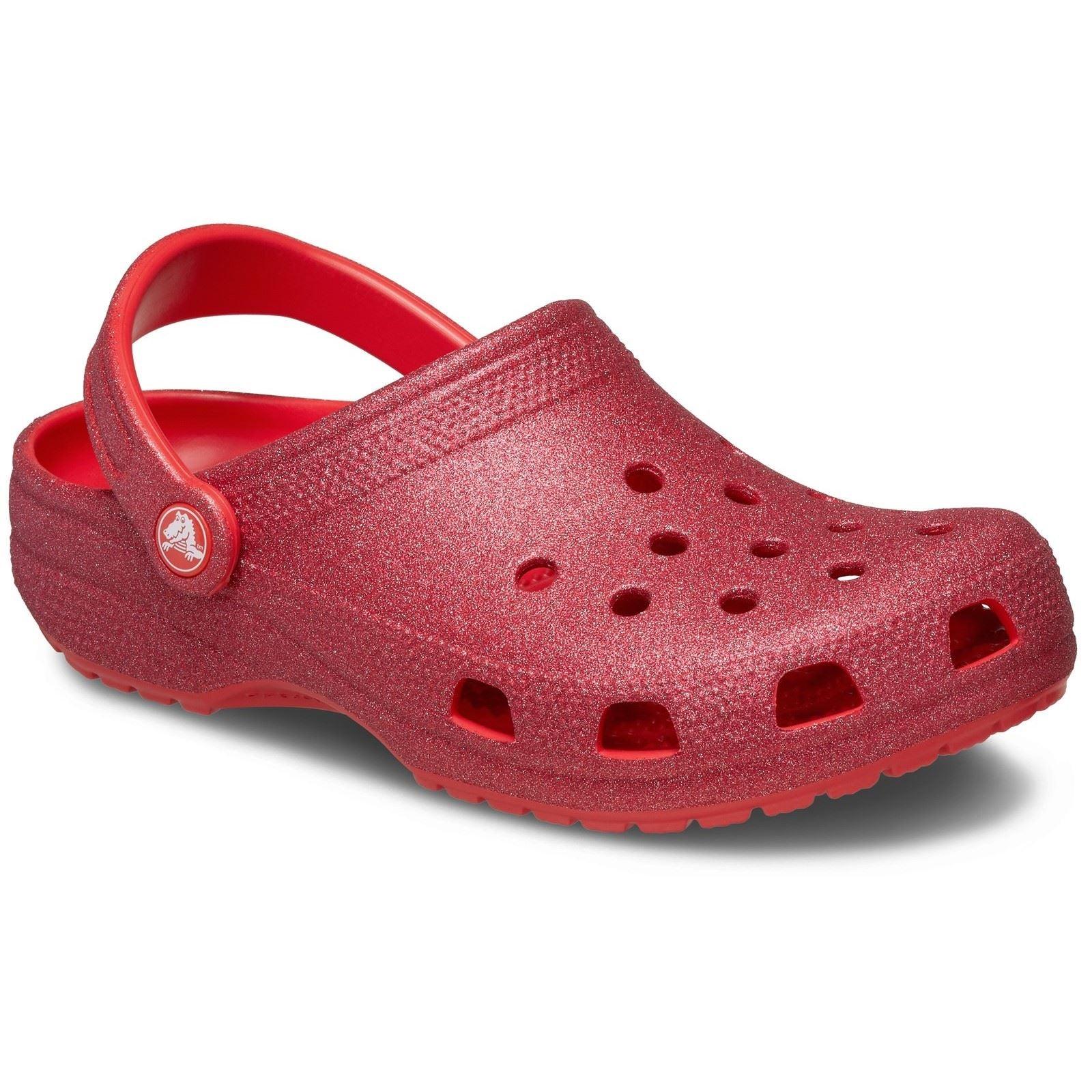 Crocs™ Classic Glitter Thermoplastic Cherry Clogs in Red | Lyst
