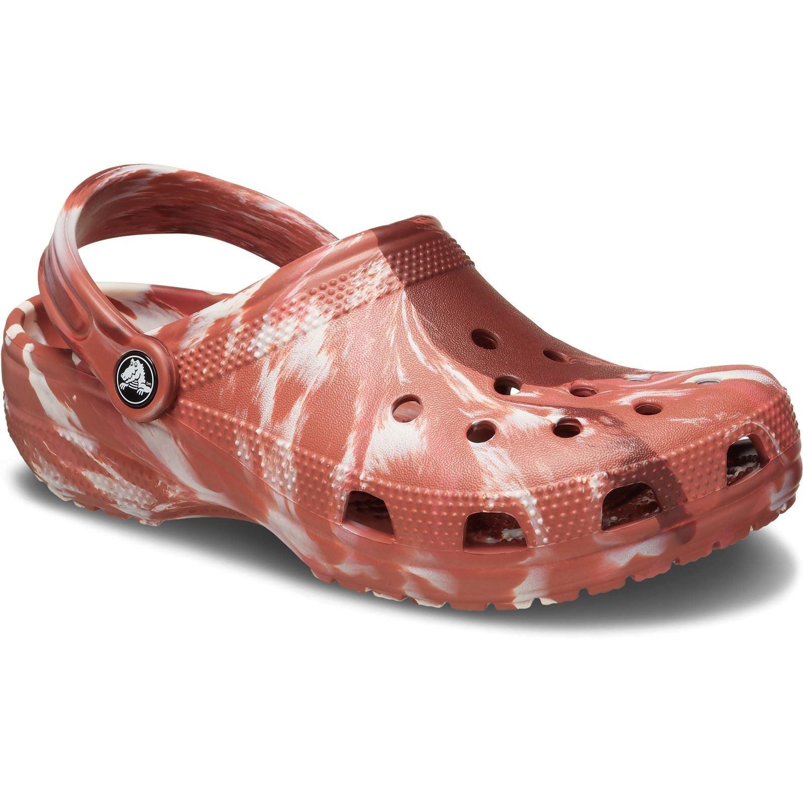 Crocs™ Marble Thermoplastic Dark Clay/multi Clogs in Pink | Lyst