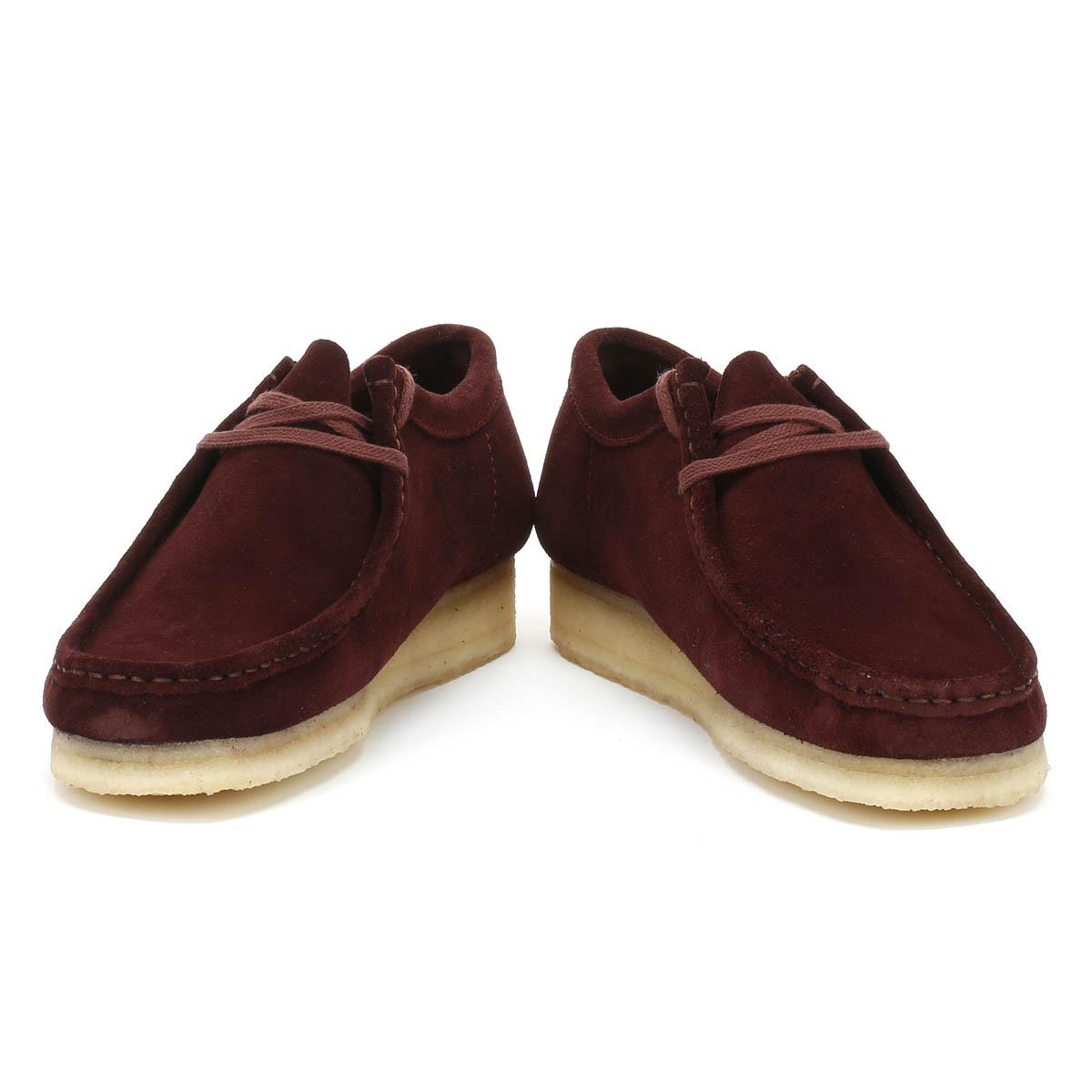 Clarks Suede Originals Wallabee Mens Burgundy Shoes for Men - Lyst Clarks Suede Originals Wallabee Mens Burgundy Shoes for Men - Lyst