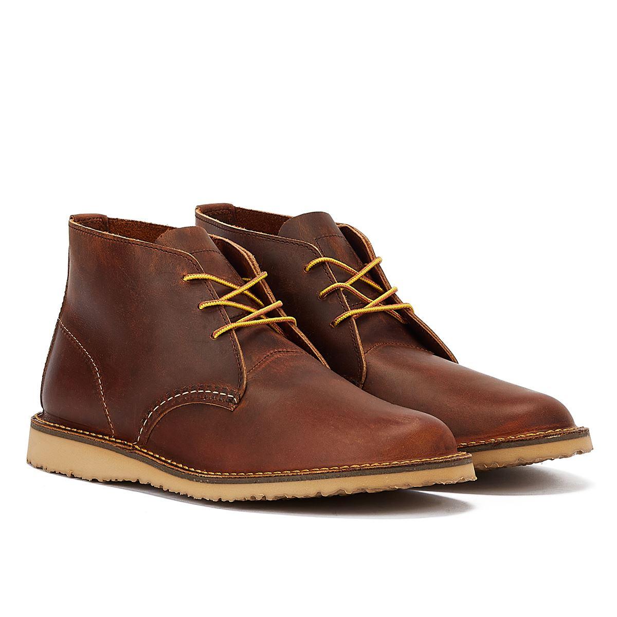 Red Wing Weekender Chukka Copper R&t Men's Boots in Brown for Men | Lyst