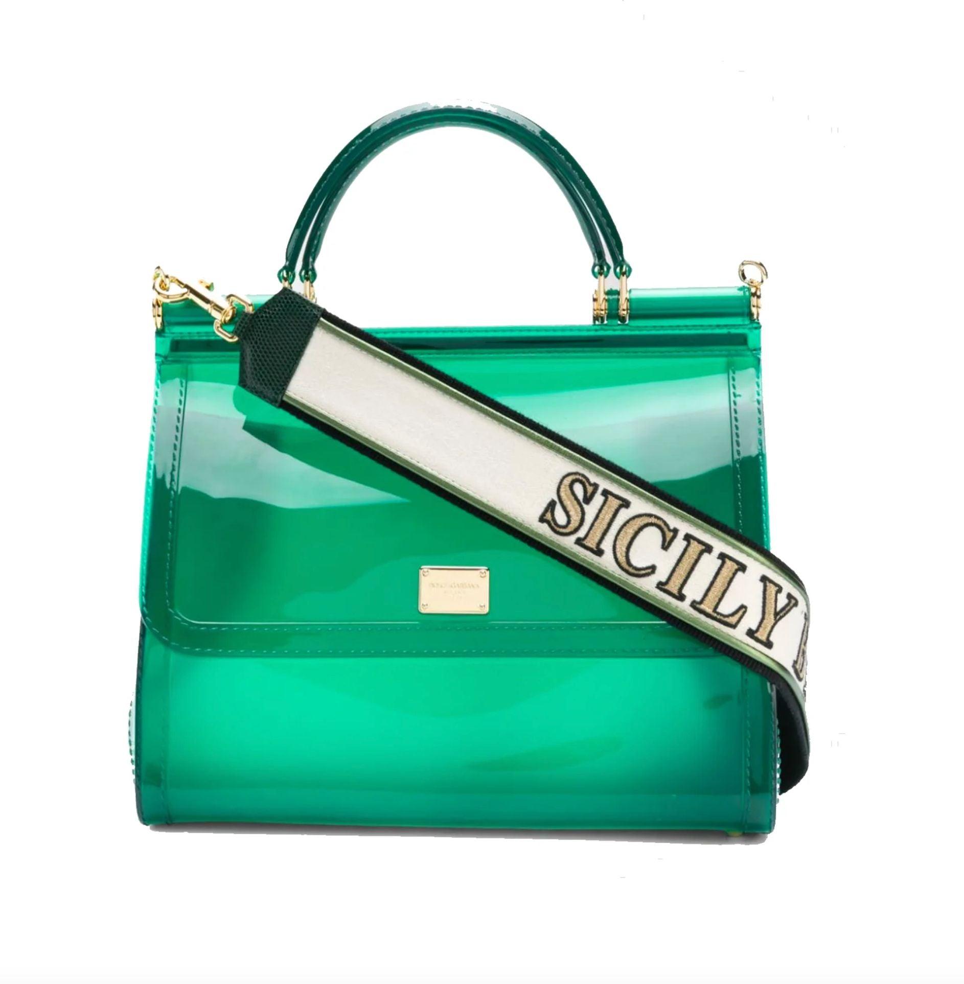 Dolce & Gabbana Chic Green Sicily Crossbody Elegance | Lyst