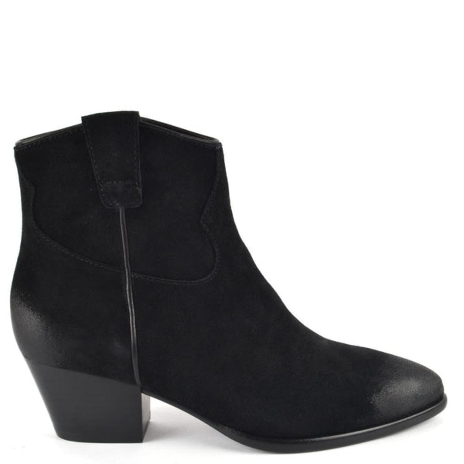 Ash Shoes Houston Boots Brushed Suede Black | Lyst