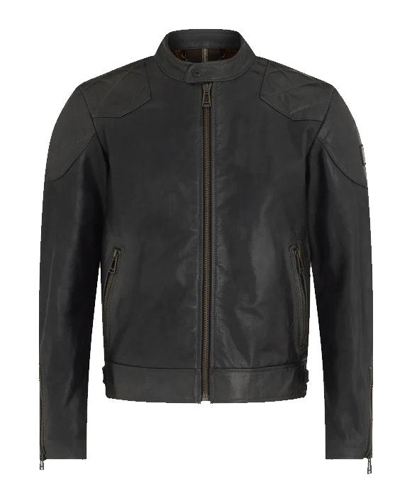 Belstaff Legacy Outlaw Waxed Leather Antique in Black for Men | Lyst