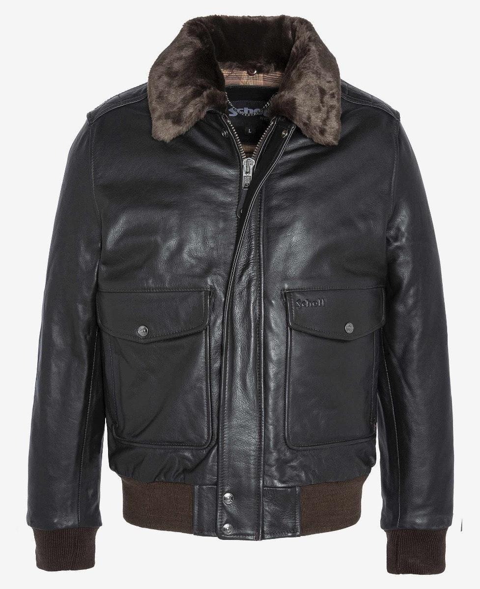 Schott Nyc Nyc Vintage A-2 Flight Jacket in Gray for Men | Lyst
