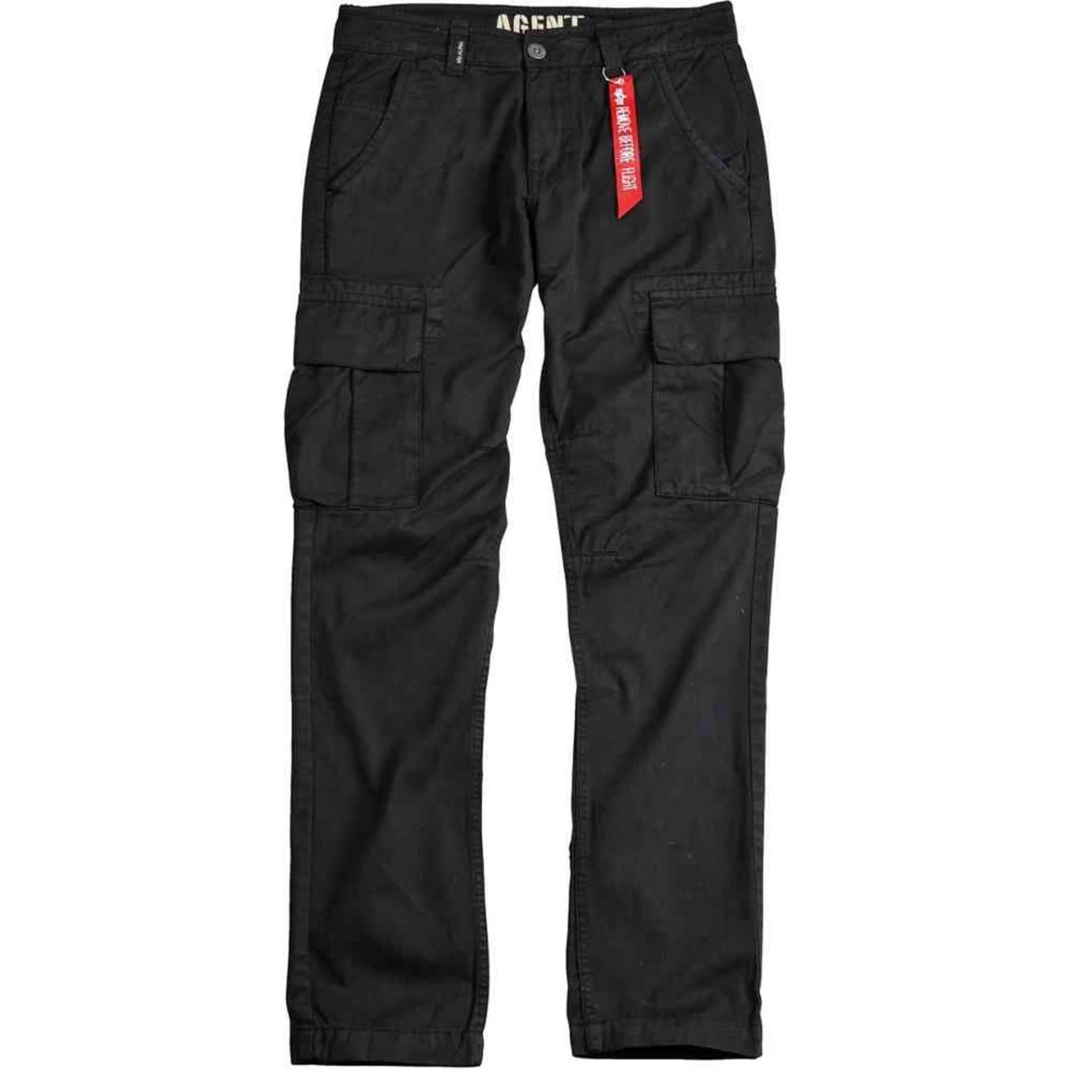 Alpha Industries Agent Pant Cargo Black for Men | Lyst