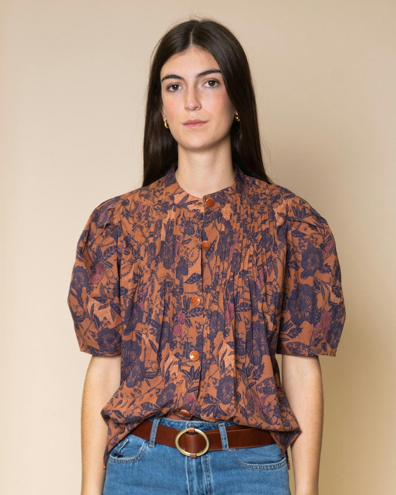 Sessun Camisa Virginia in Brown | Lyst