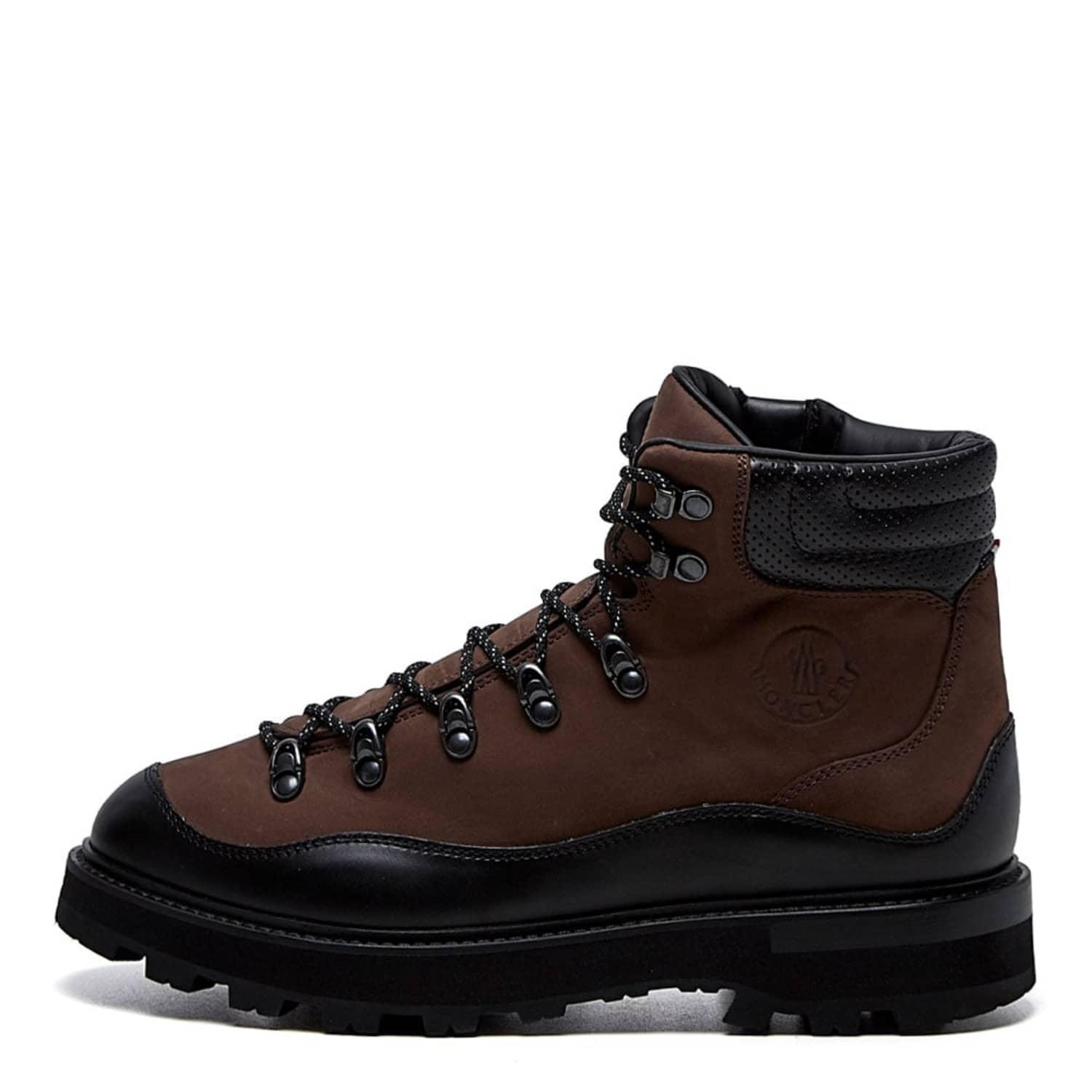 Moncler Peka Trek Hiking Boots in Black for Men | Lyst