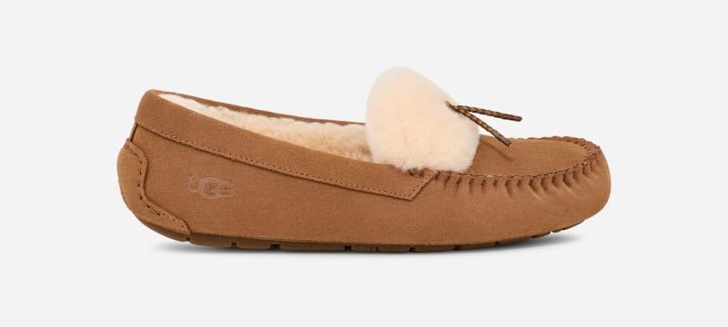 UGG Dakota Shearling Braid Sheepskin Slippers in Black | Lyst