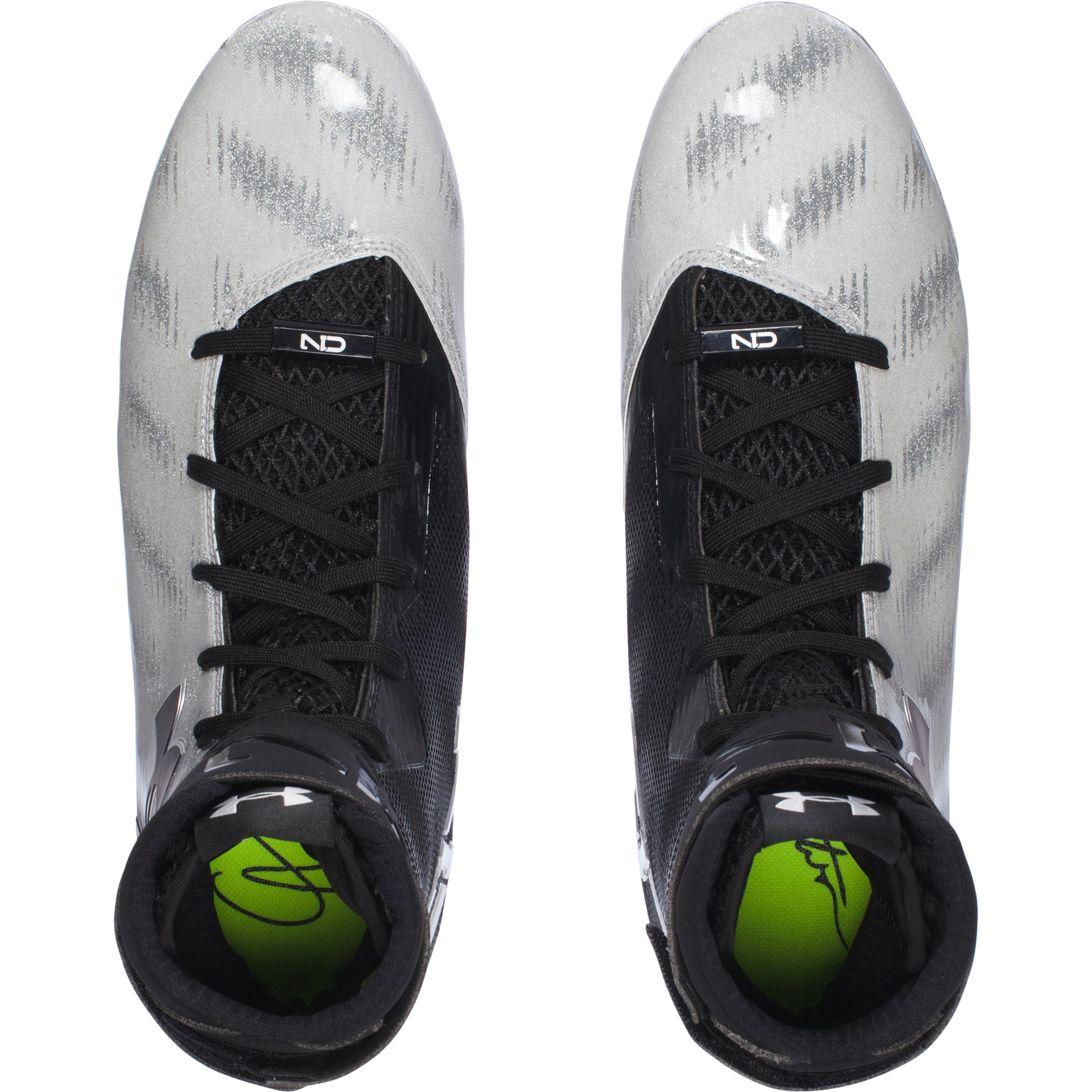 Under Armour Men's Ua C1n Mc Football Cleats in Metallic Silver ...