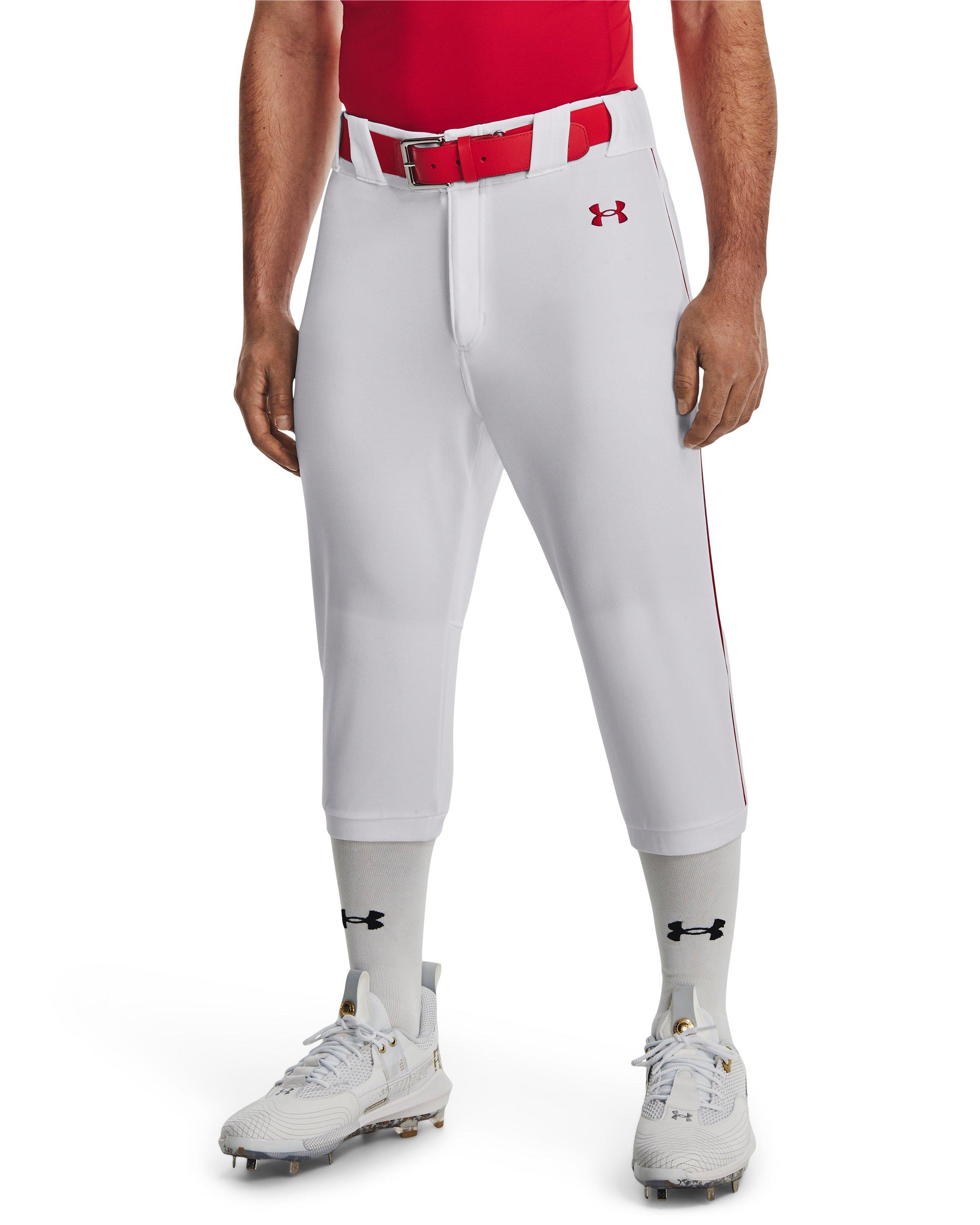 Under Armour Ua Vanish Piped Knicker Baseball Pants In White For Men Lyst