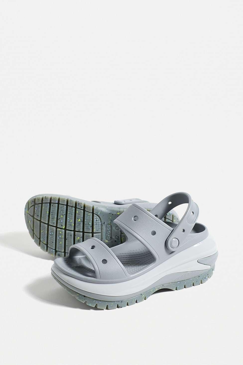Crocs™ Grey Mega Crush Sandals in Grey | Lyst UK
