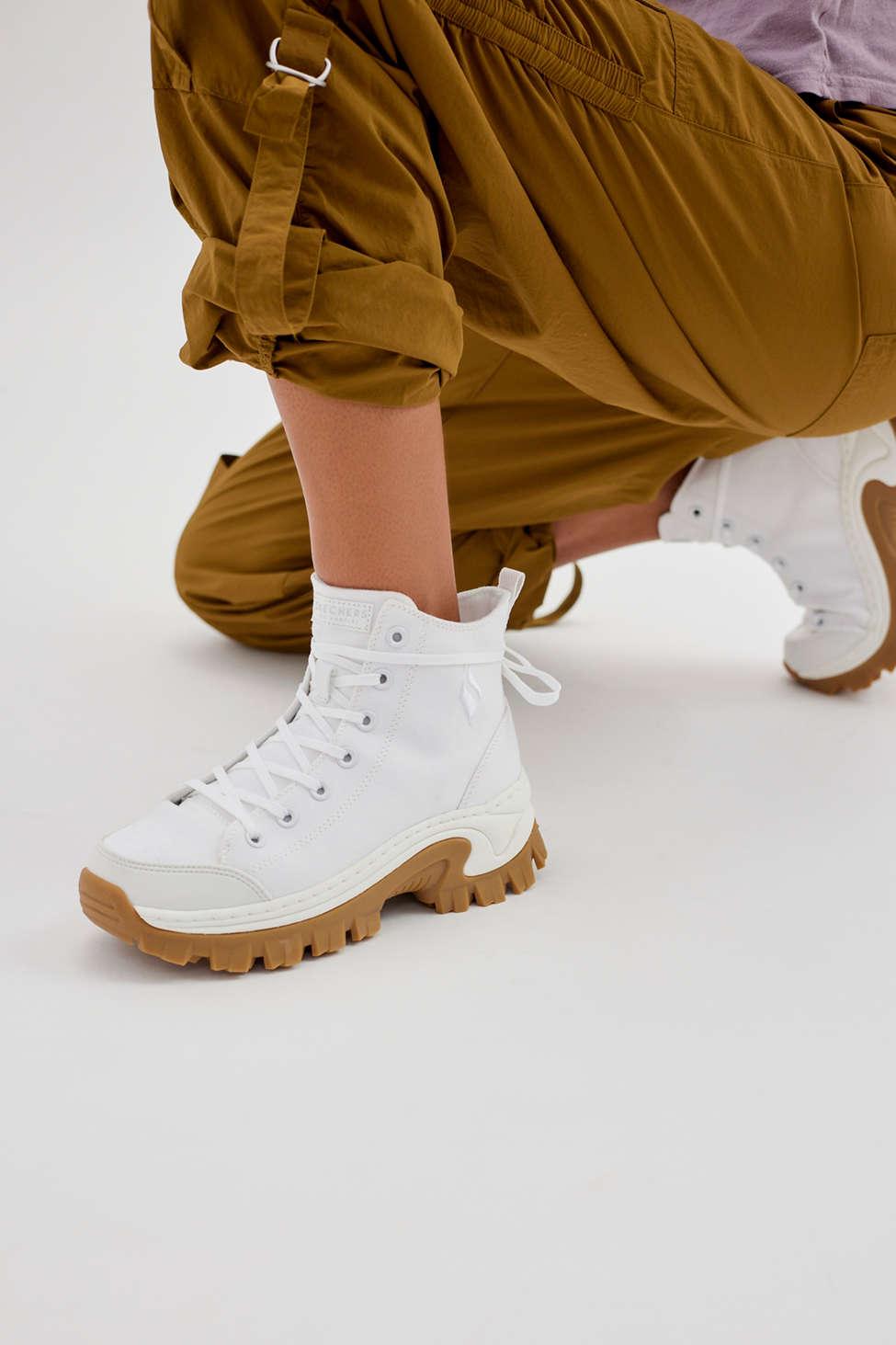 Skechers Street Hi-ryze Fashion Shaker Sneaker in White | Lyst