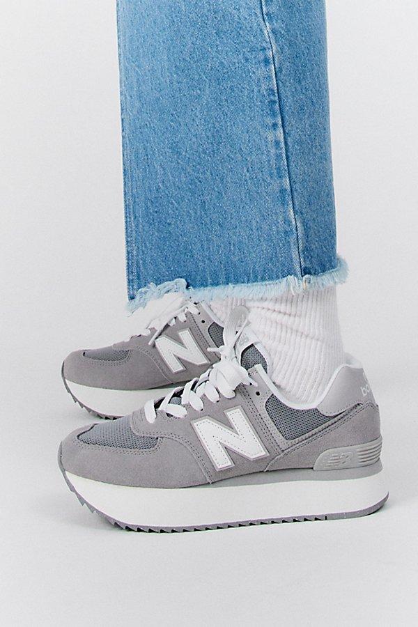 New Balance 574+ Platform Sneaker in Blue | Lyst