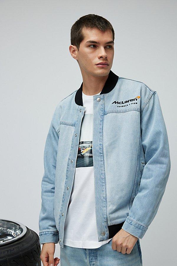 Levi's Levi'X Mclaren Racing Track Trucker Jacket in Blue for Men | Lyst