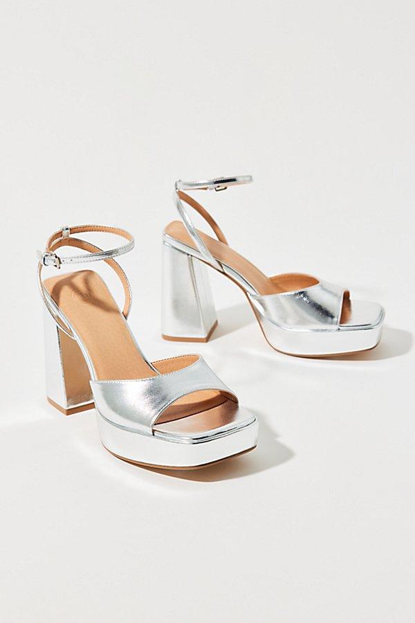 Urban Outfitters Uo Shae Platform Heel in White | Lyst