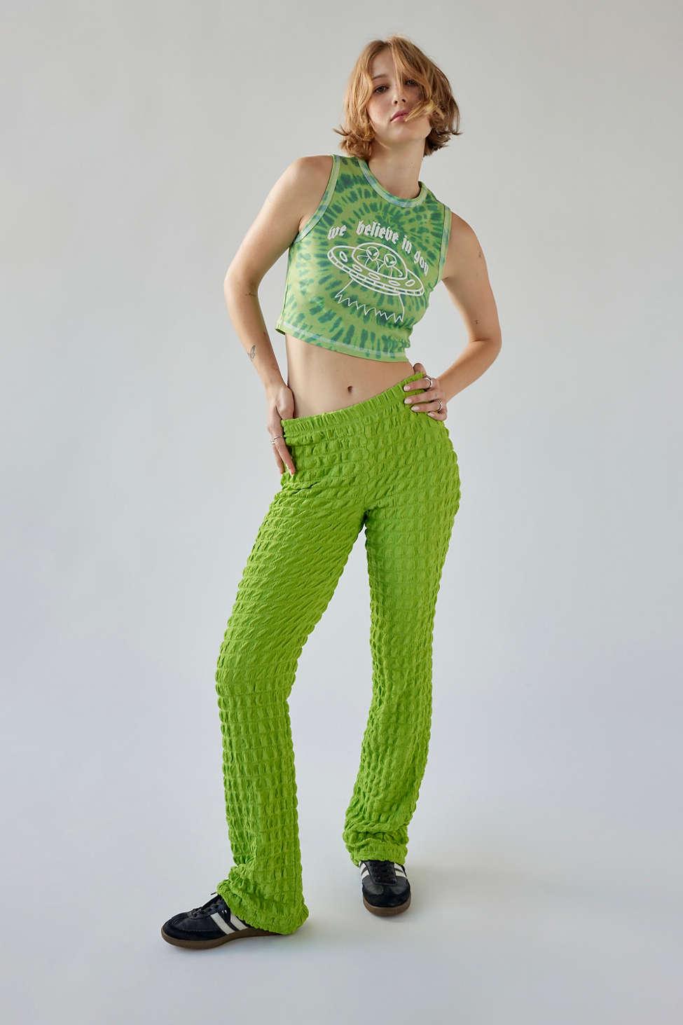 Urban Outfitters Uo Tanya Knit Bubble Pant In Green Lyst
