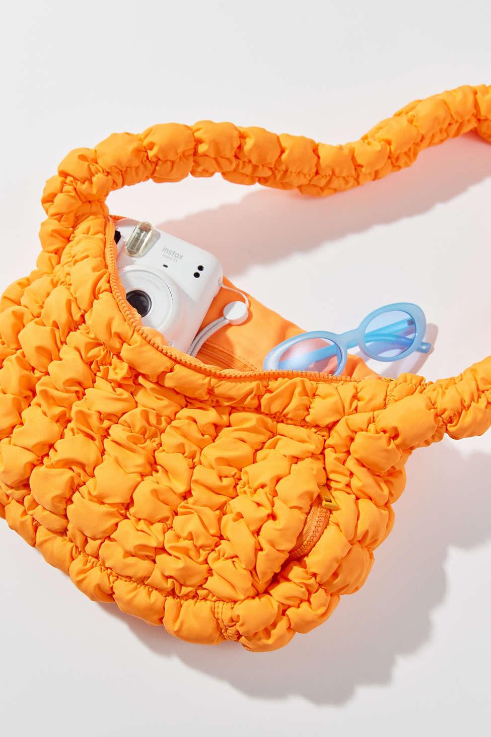 Urban Outfitters Max Pucker Quilted Crossbody Bag In Orange Lyst