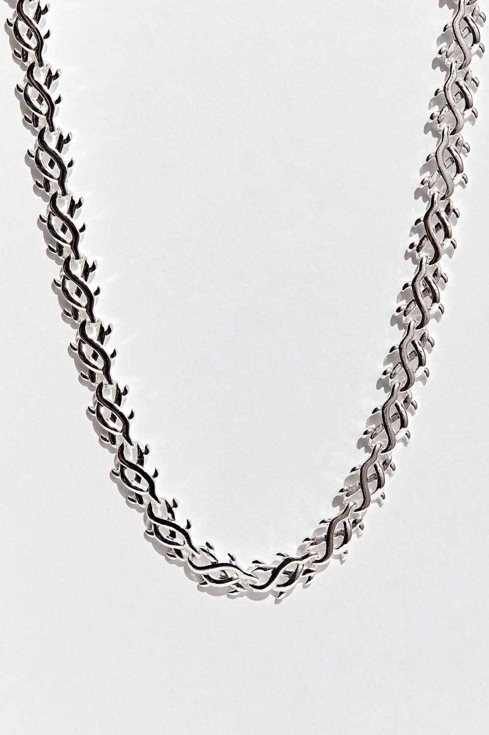 Urban Outfitters Thorn Chain Necklace in Metallic for Men - Lyst
