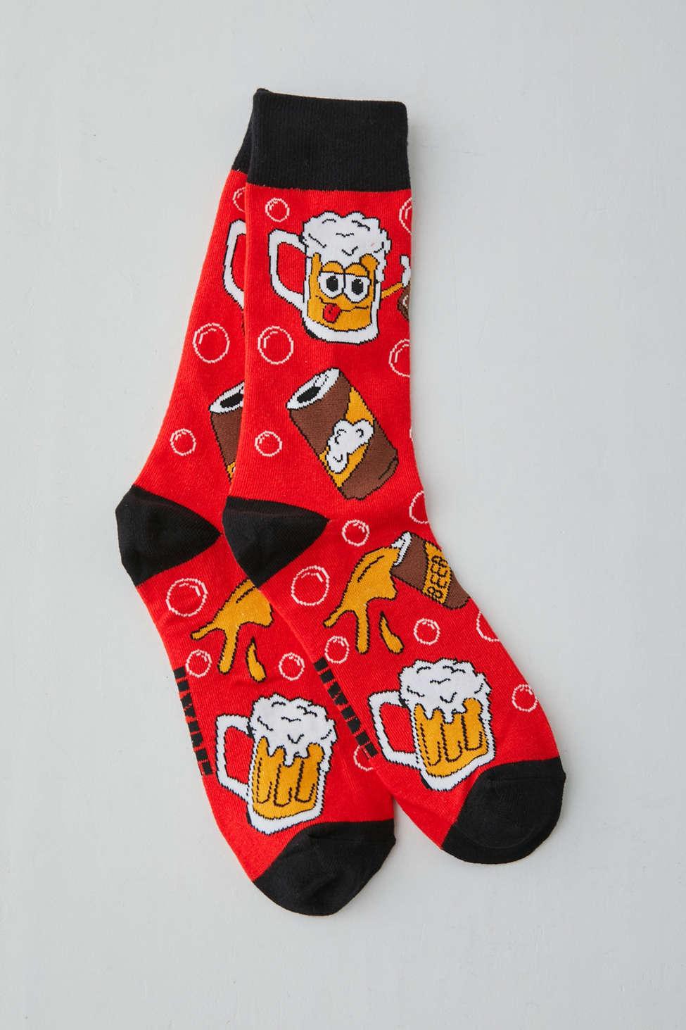 Urban Outfitters Soda Can Crew Sock in Red | Lyst