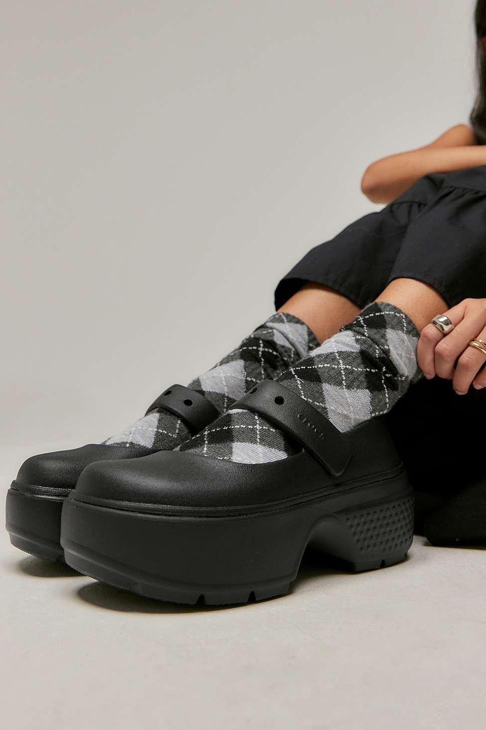 Crocs™ Stomp Mary Jane Platforms in Black | Lyst UK