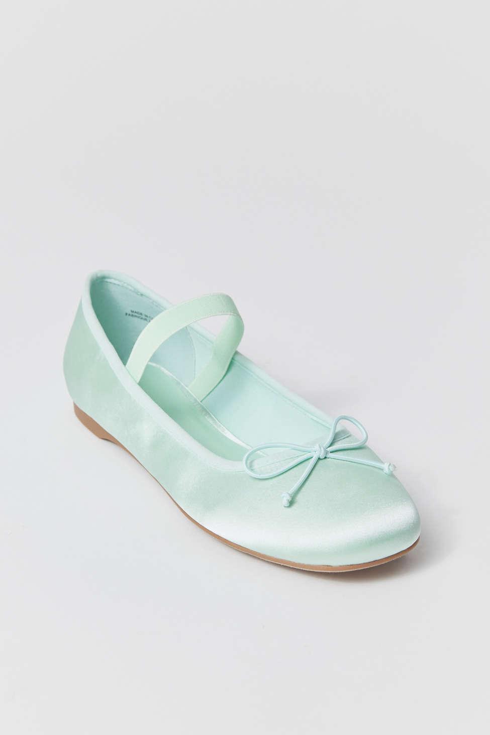 Girls Mint Green Flats