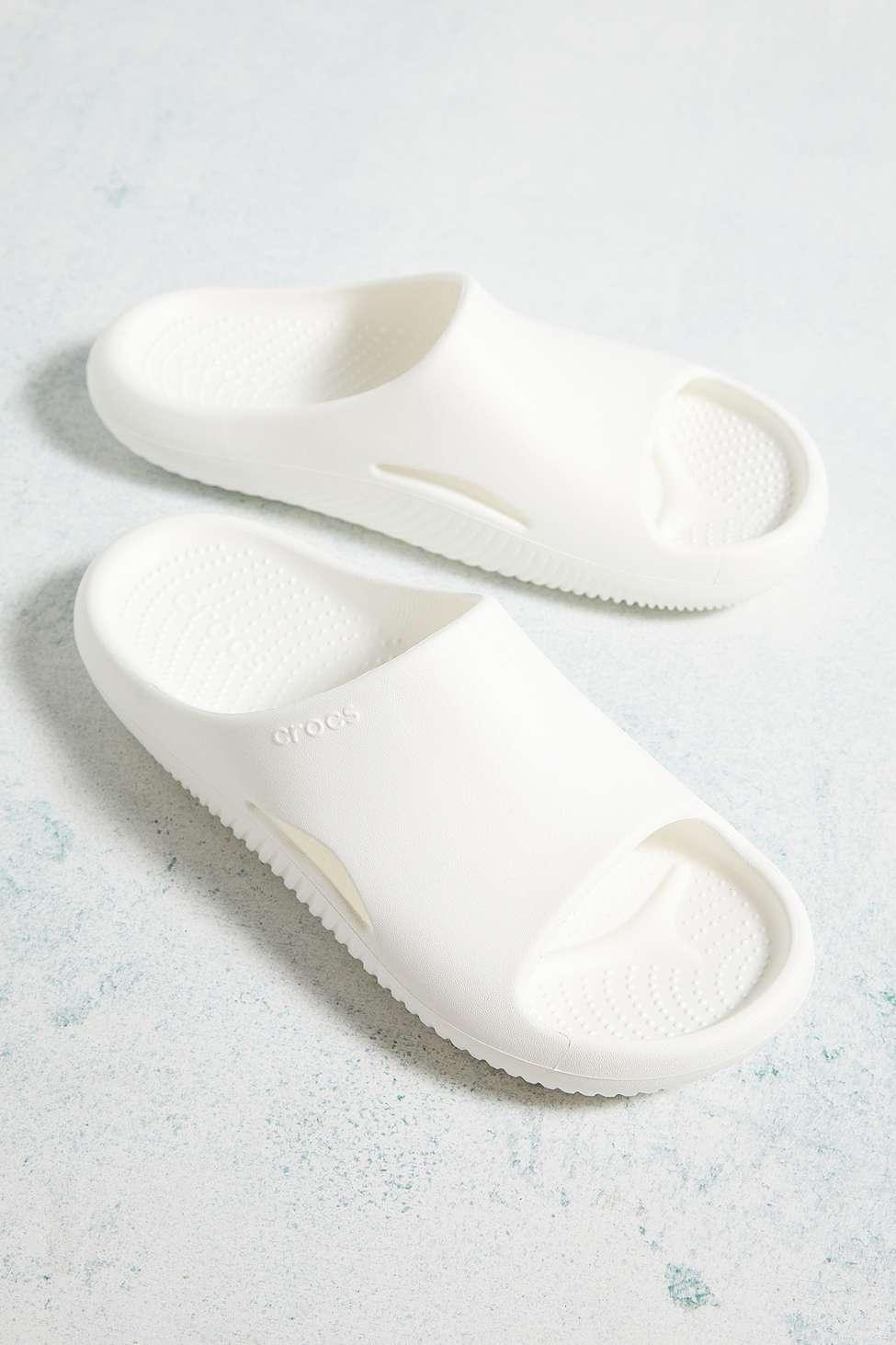 Crocs™ White Mellow Recovery Sliders for Men | Lyst UK